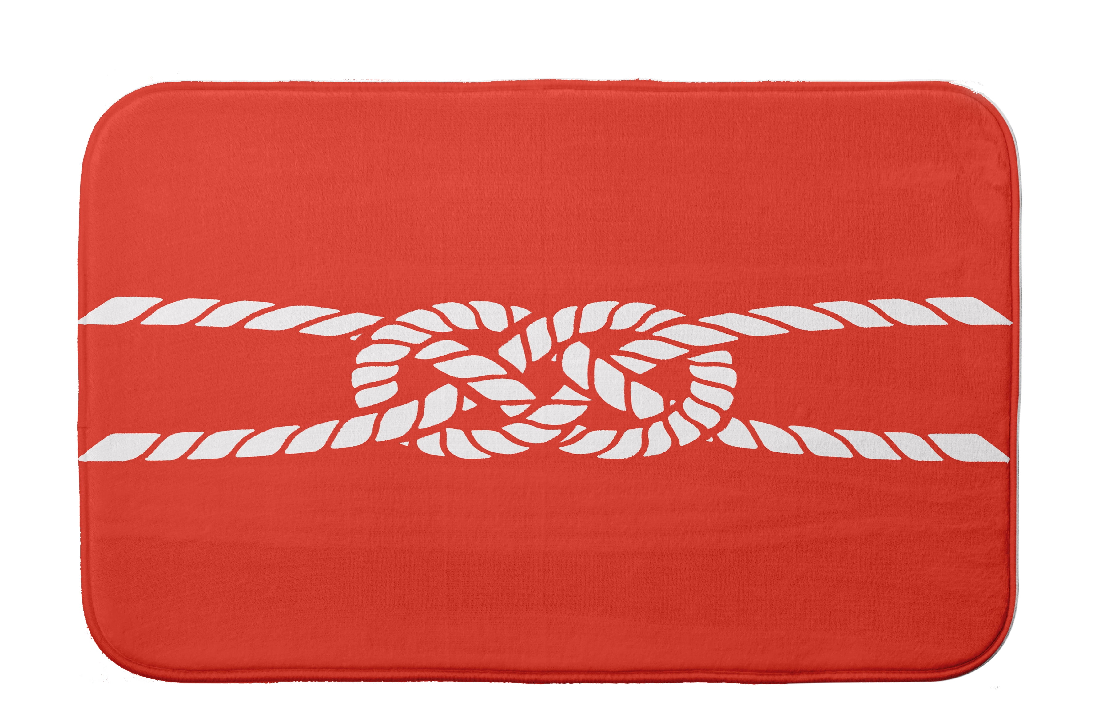 Free Shipping! Simply Daisy 24x17 Plush Microfiber Orange Bath Mat with ...