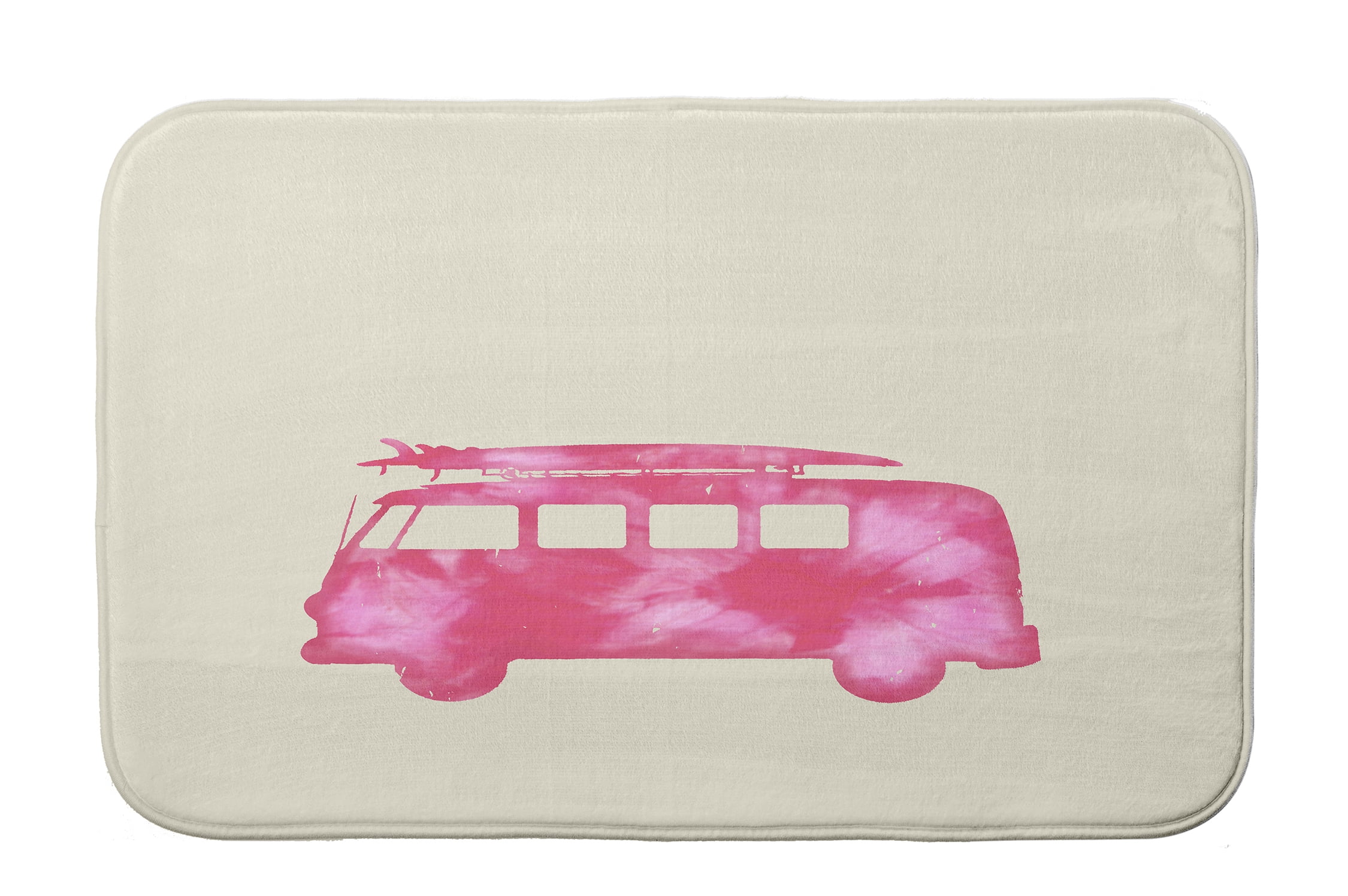 Simply Daisy Pink Bath Mat - Plush Microfiber, Non-Slip - Walmart.com