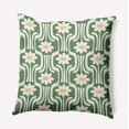 Simply Daisy 26" x 26" Daisys and Squiggles Decorative Throw Pillow ...