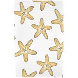 Simply Daisy 30" x 60" Soft Starfish Geometric Print Beach Towel - Walmart.com
