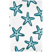 Simply Daisy 30" x 60" Soft Starfish Geometric Print Beach Towel - Walmart.com
