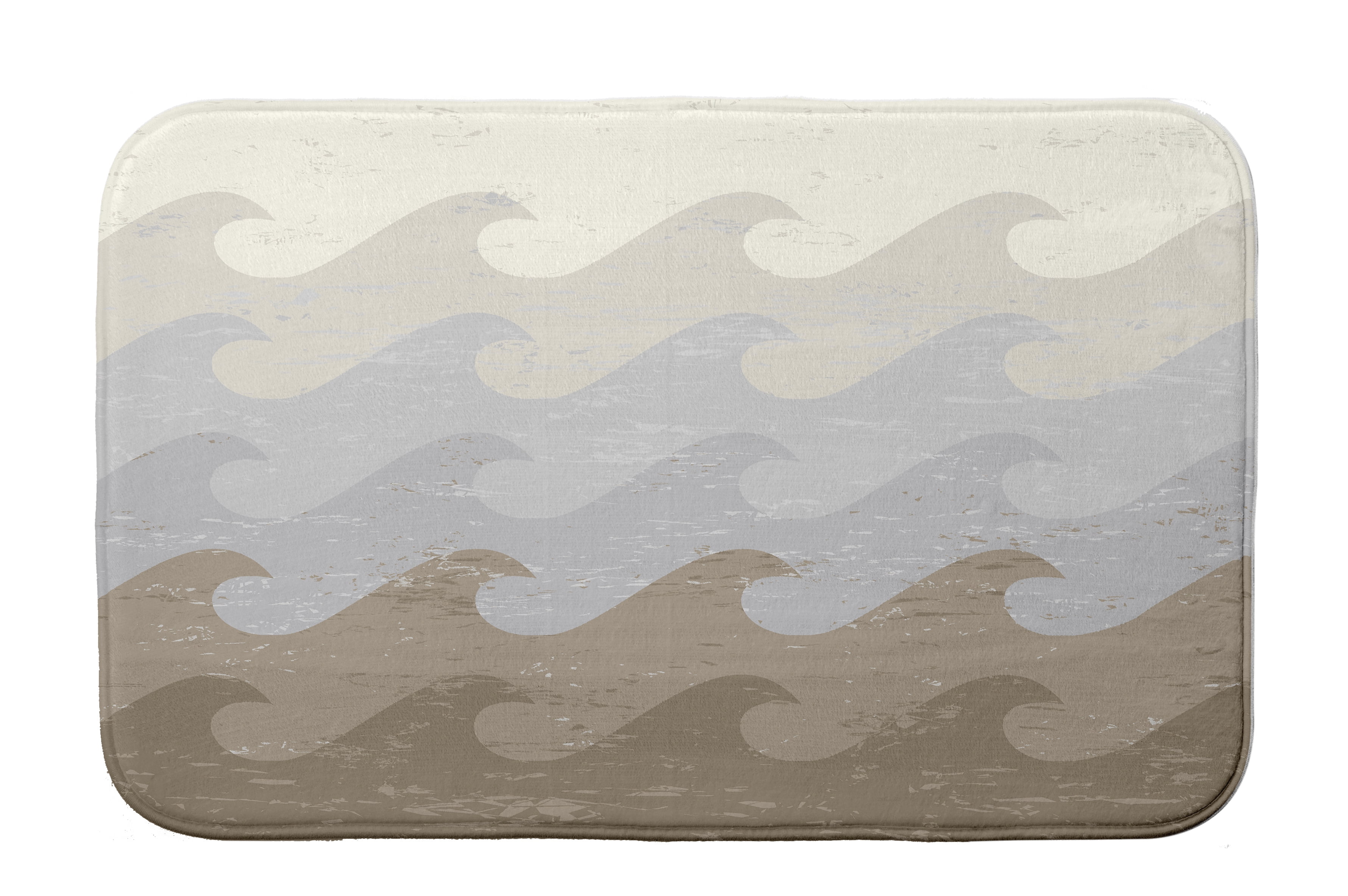 Simply Daisy 34" x 21" Plush Microfiber Grey Deep Sea Bath Mat ...