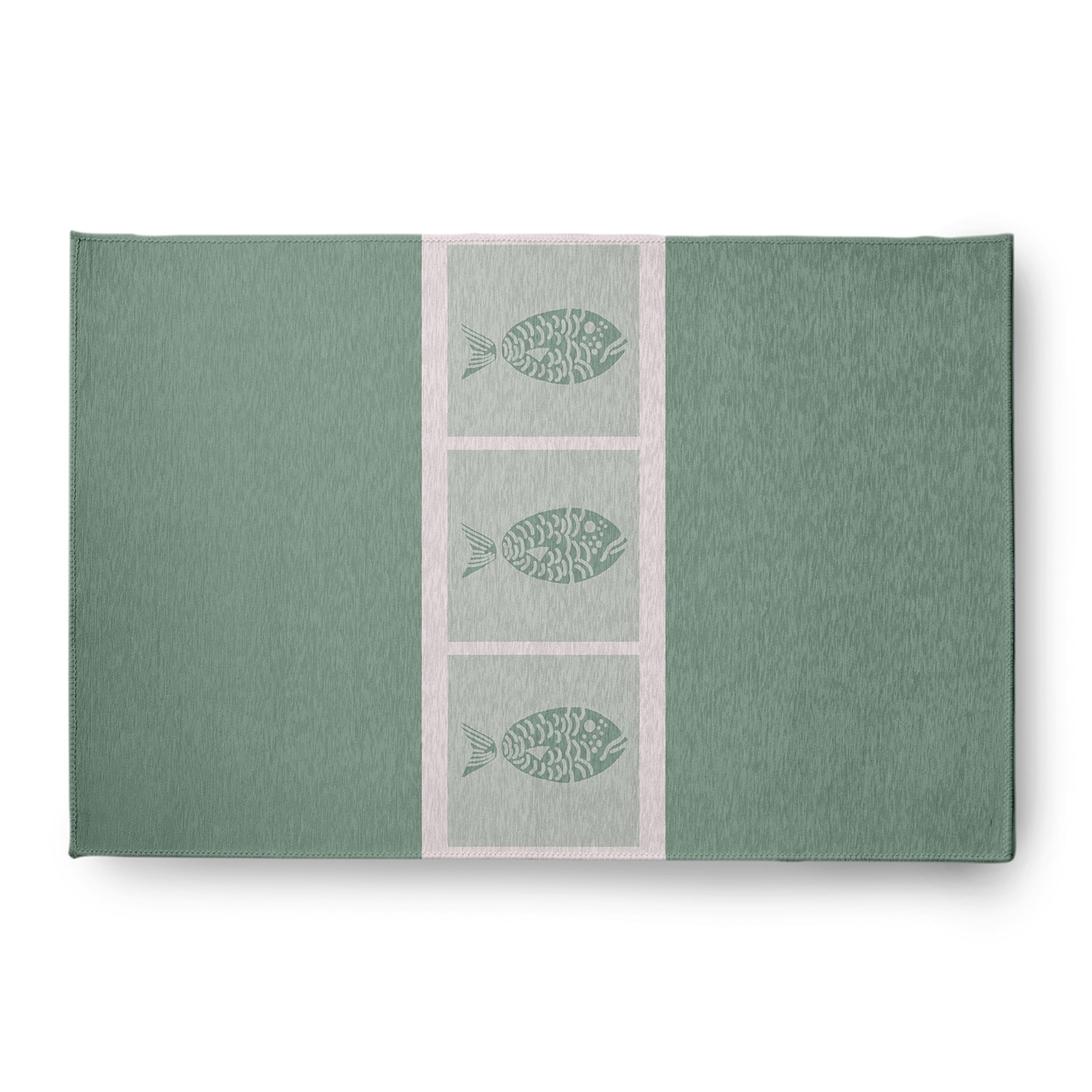 Simply Daisy 4' x 6' Fish Chips Nautical Chenille Rug, Sage - Walmart.com