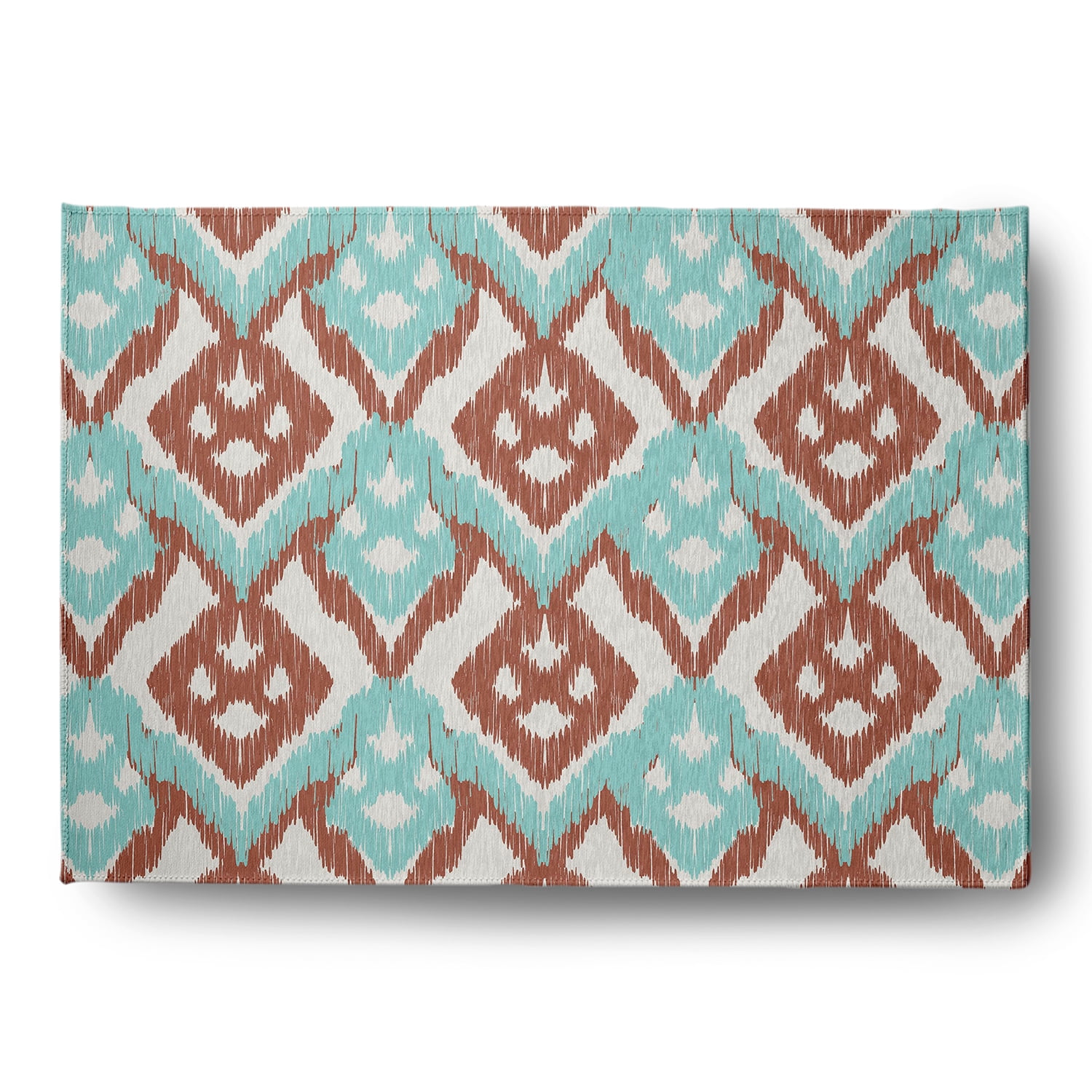 Simply Daisy 5' x 7' Light Blue Hipster Spring Chenille Indoor/Outdoor ...