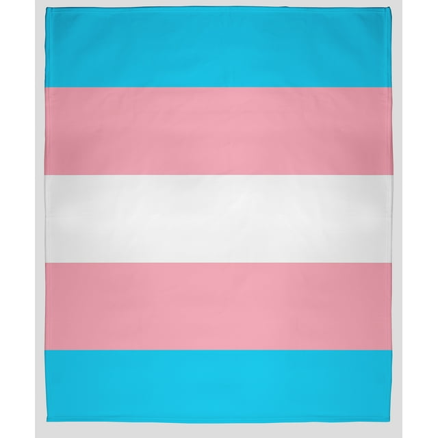 Simply Daisy 60 x 80 inch Transgender Pride Flag Throw Blanket ...
