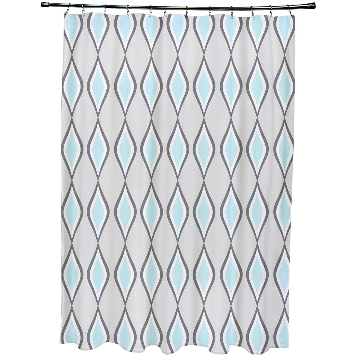 Free Shipping! Simply Daisy Geometric Print Shower Curtain 71 x 74 ...