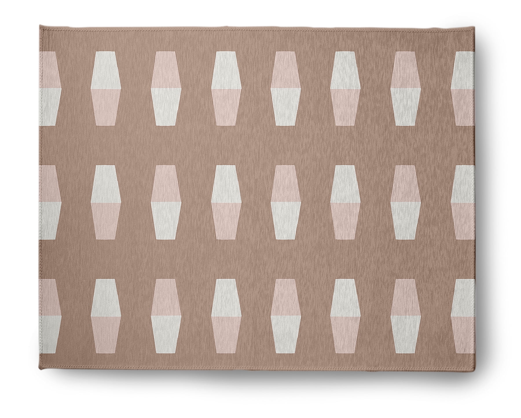 Simply Daisy 8' x 10' Bowling Pins Nautical Chenille Rug, Mauve ...