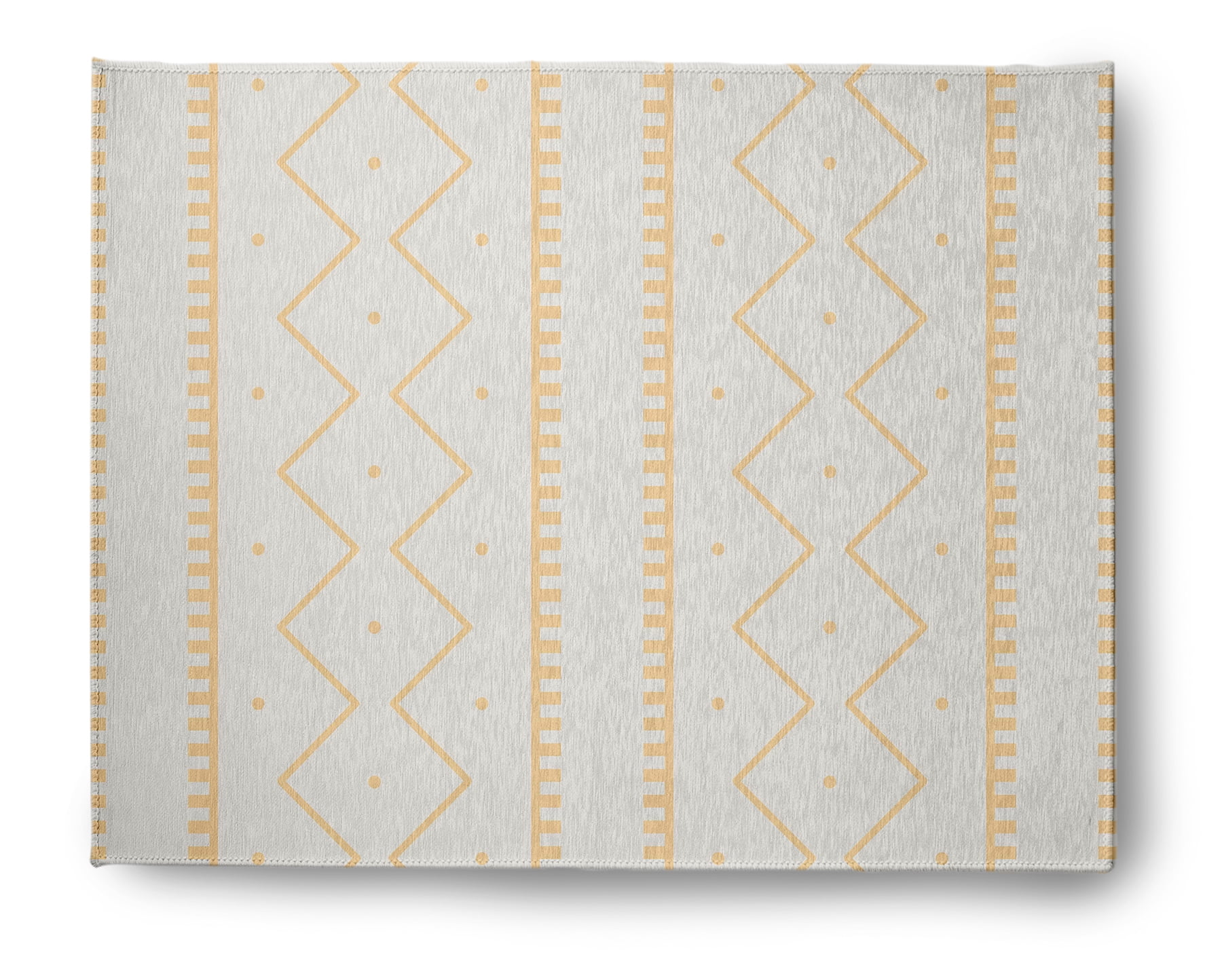 Simply Daisy 8' x 10' Corn Yellow Mudcloth Spring Chenille Rug ...