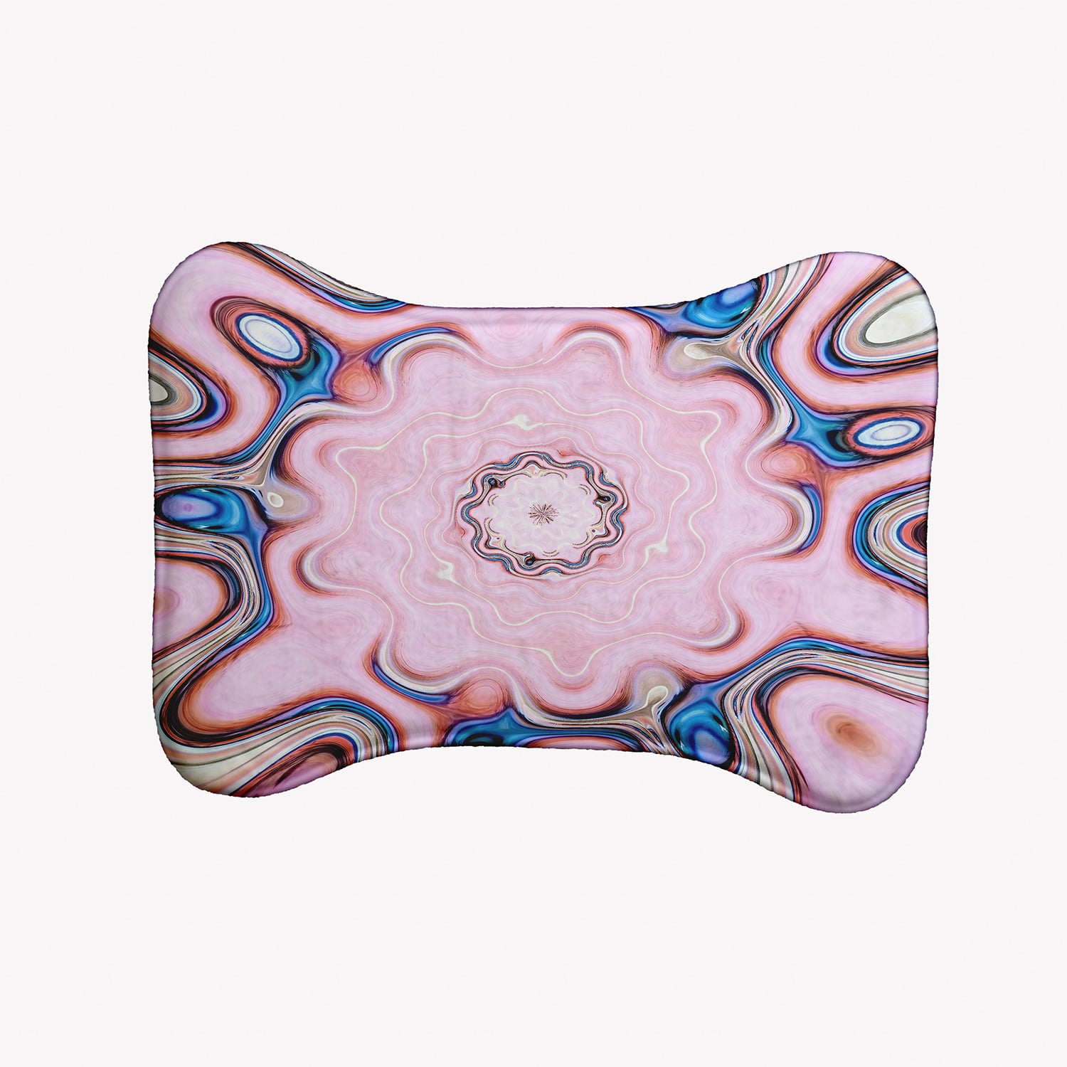 Simply Daisy Blushy Shake Bone Shape Pet Feeding Mat for Dogs - Walmart.com