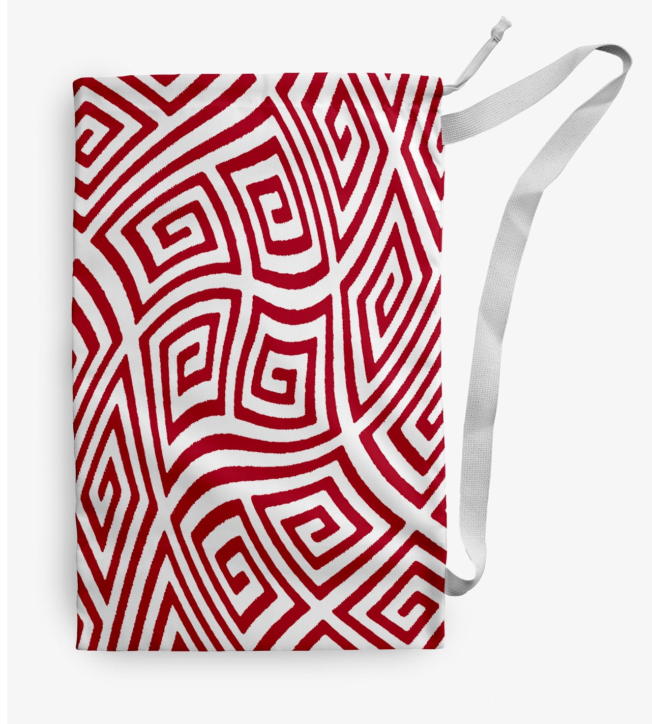 Simply Daisy Geometric 18 x 29 in Red Laundry Bag - Walmart.com