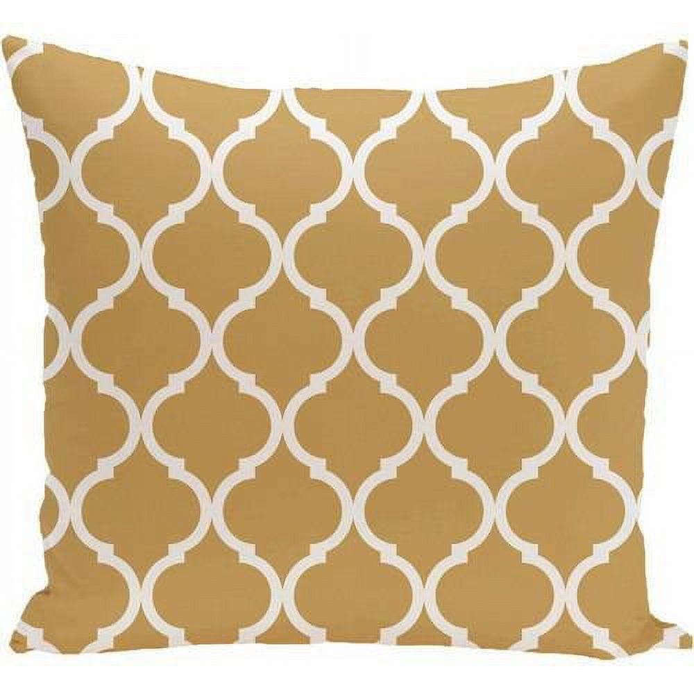 Simply Daisy Geometric Print Decorative Pillow, 16" x 16", Yellow ...