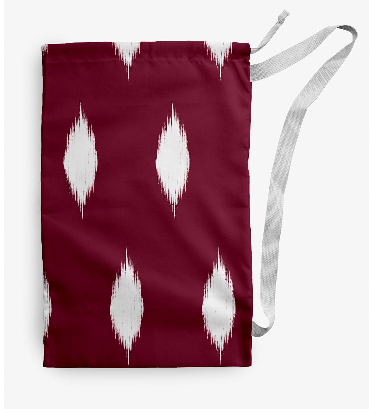 Simply Daisy Hol-I-Kat Holiday Ikat 28 x 36 in Maroon Laundry Bag ...