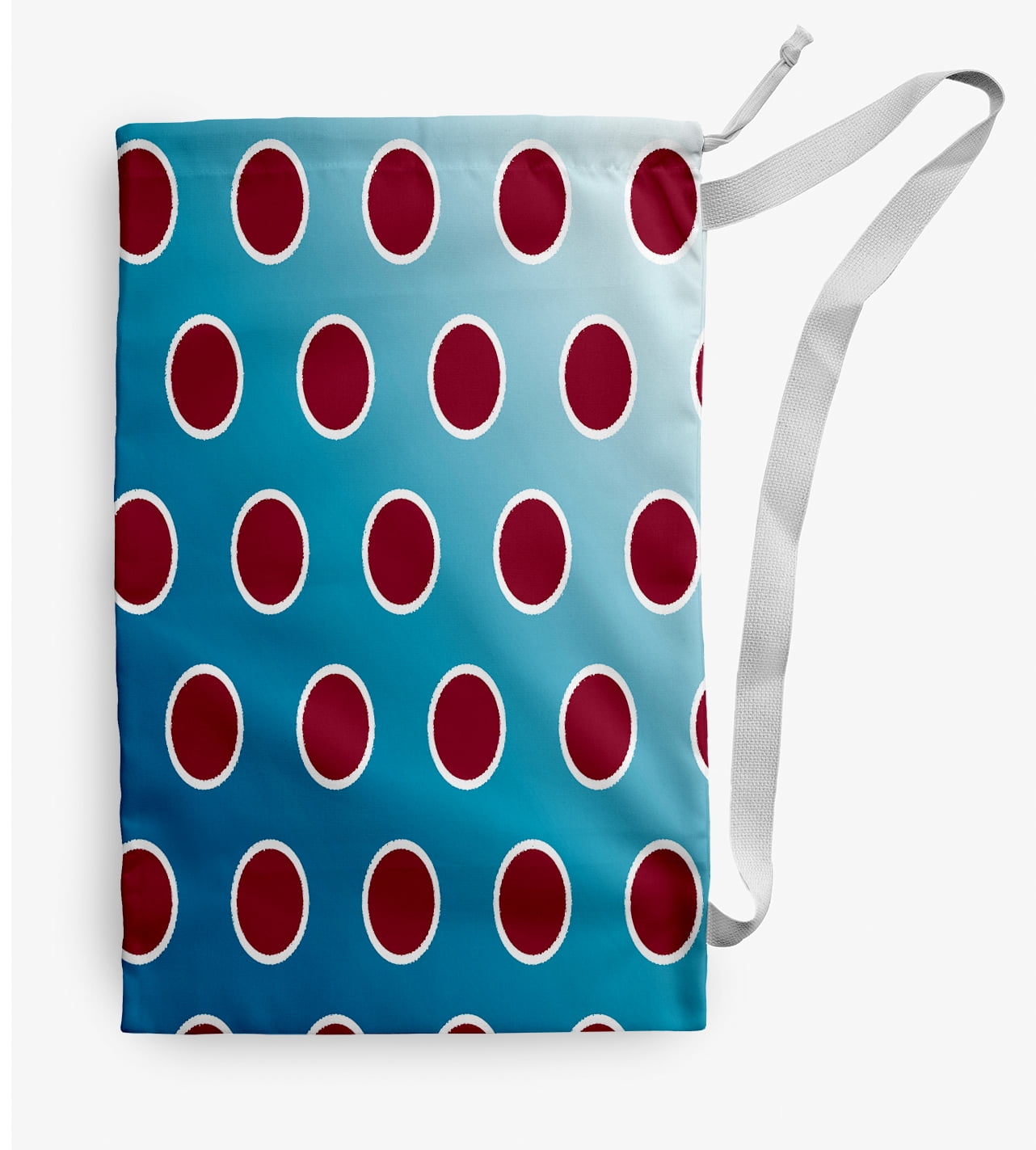 Simply Daisy Holiday Bubbly 18 x 29 in Blue Laundry Bag - Walmart.com