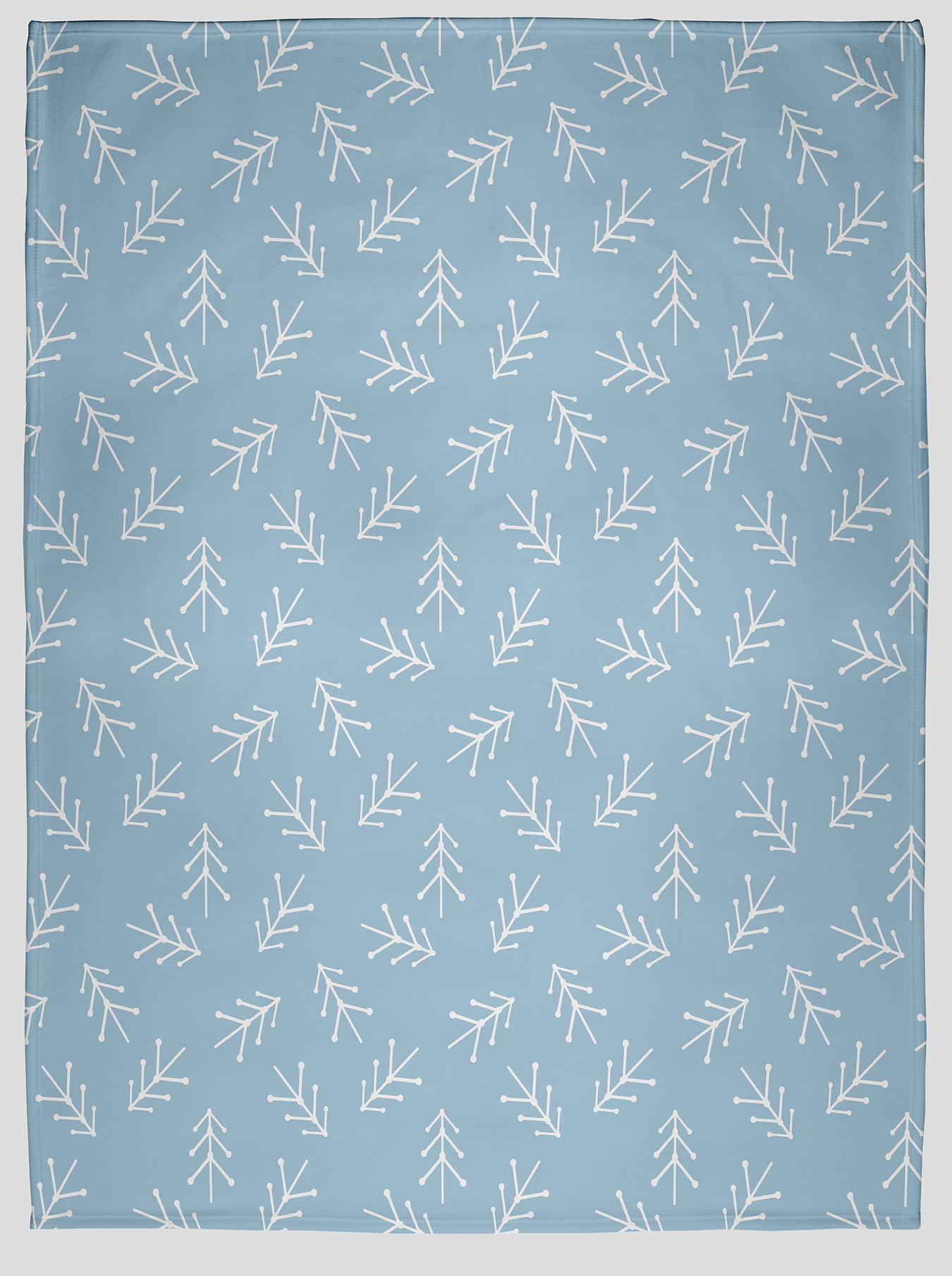 Simply Daisy Scattered Trees 50" x 60" Winter Throw Blanket, Ice ...