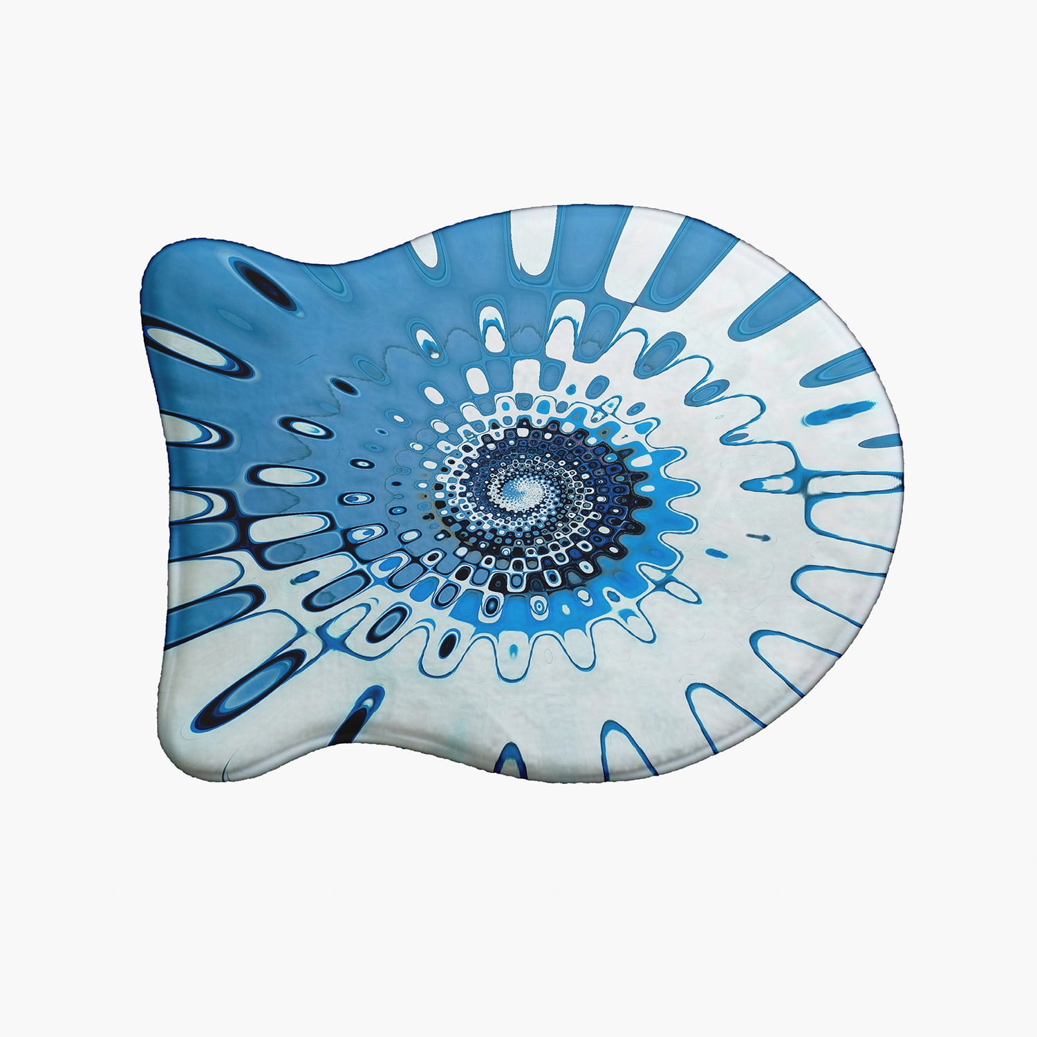 Simply Daisy Summer Spiral Fish Shape Pet Feeding Mat for Cats ...
