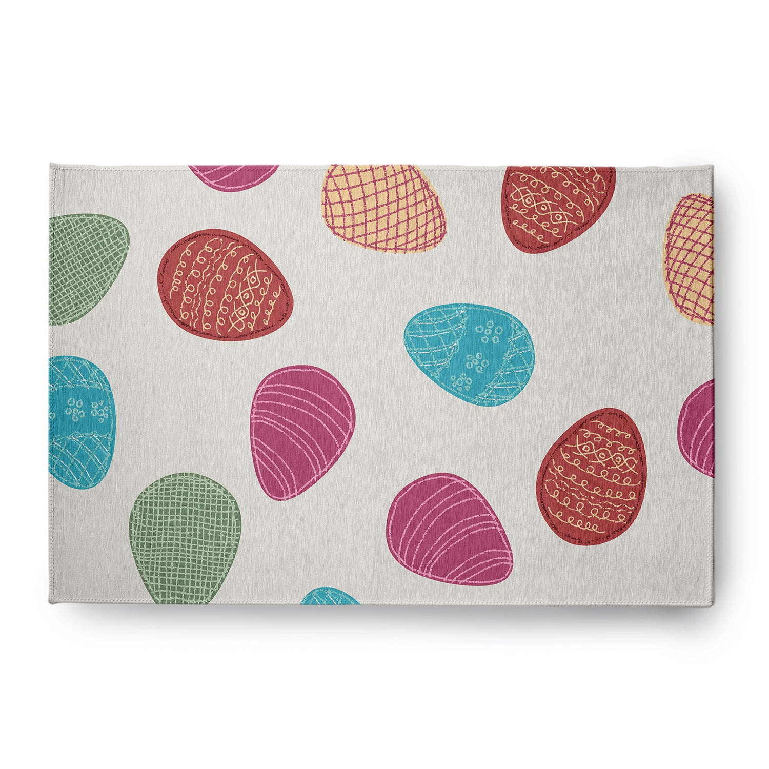 Simply Daisy Whisper White Egg Hunt Easter Area Rug, 4' x 6' - Walmart.com