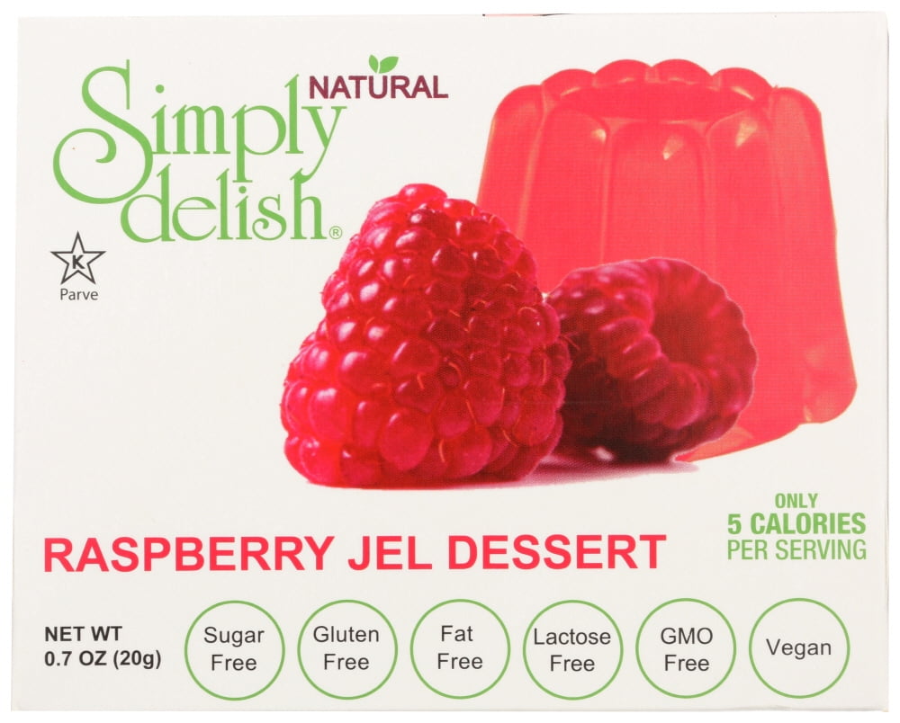 Simply Delish Sugar-Free Raspberry Jel Dessert, .7 Oz - Walmart.com
