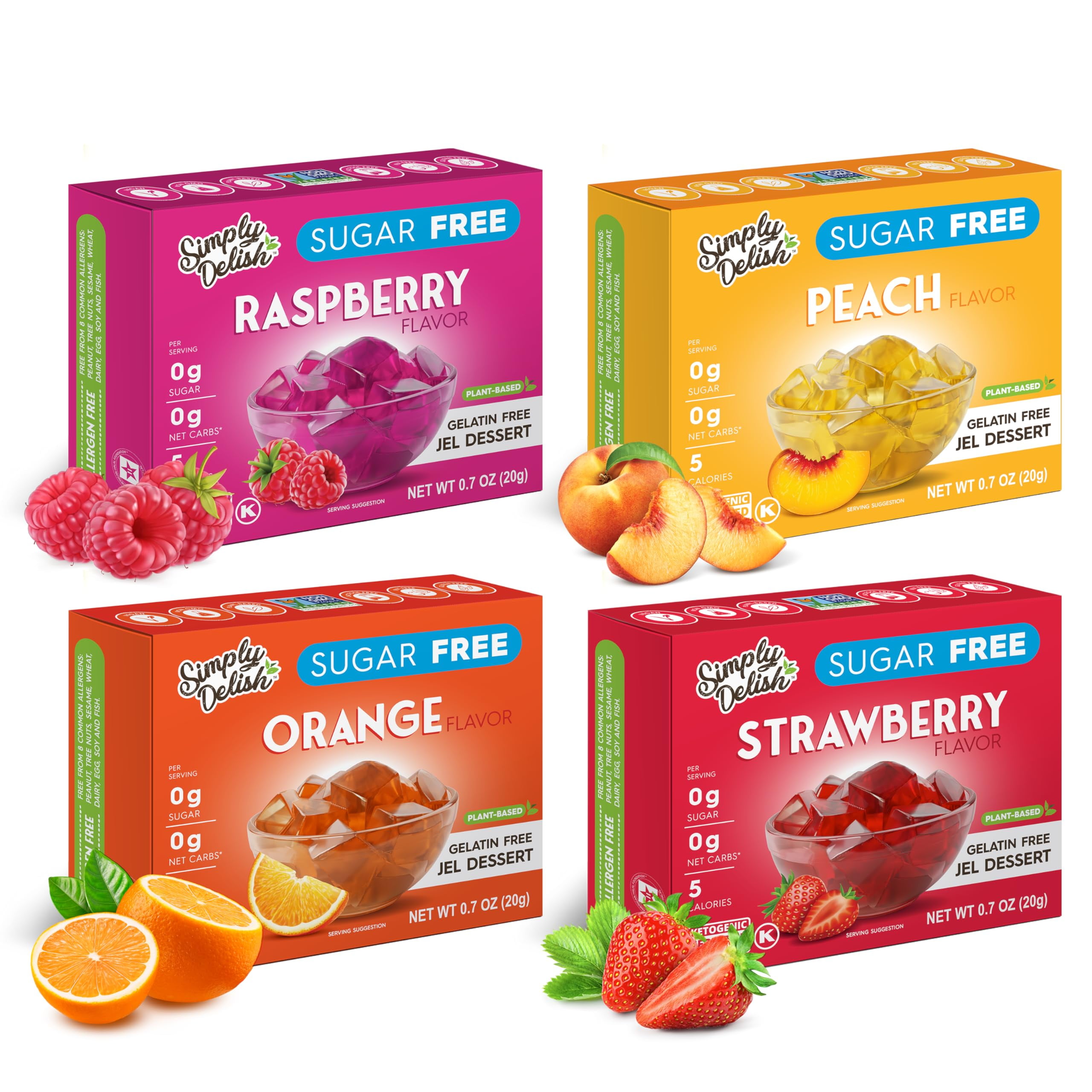 Simply Delish Plant Based RRF12 Natural Variety Bundle Dessert - 4 Pack ...