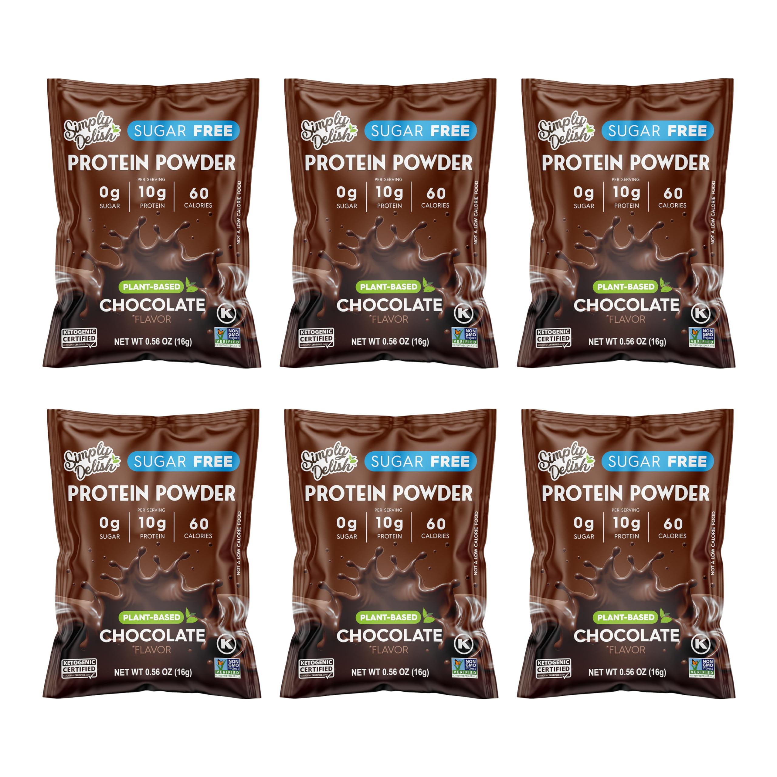 Simply Delish Plant-Based Protein Powder - Sugar Free, Keto Friendly ...