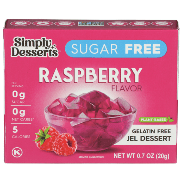 Simply Delish Raspberry Jel Dessert 20 g - Pack of 3 - Walmart.com