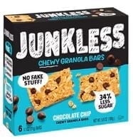 Simply Eight Junkless Chewy Granola Bars Chocolate Chip - 6 Bars Pack ...