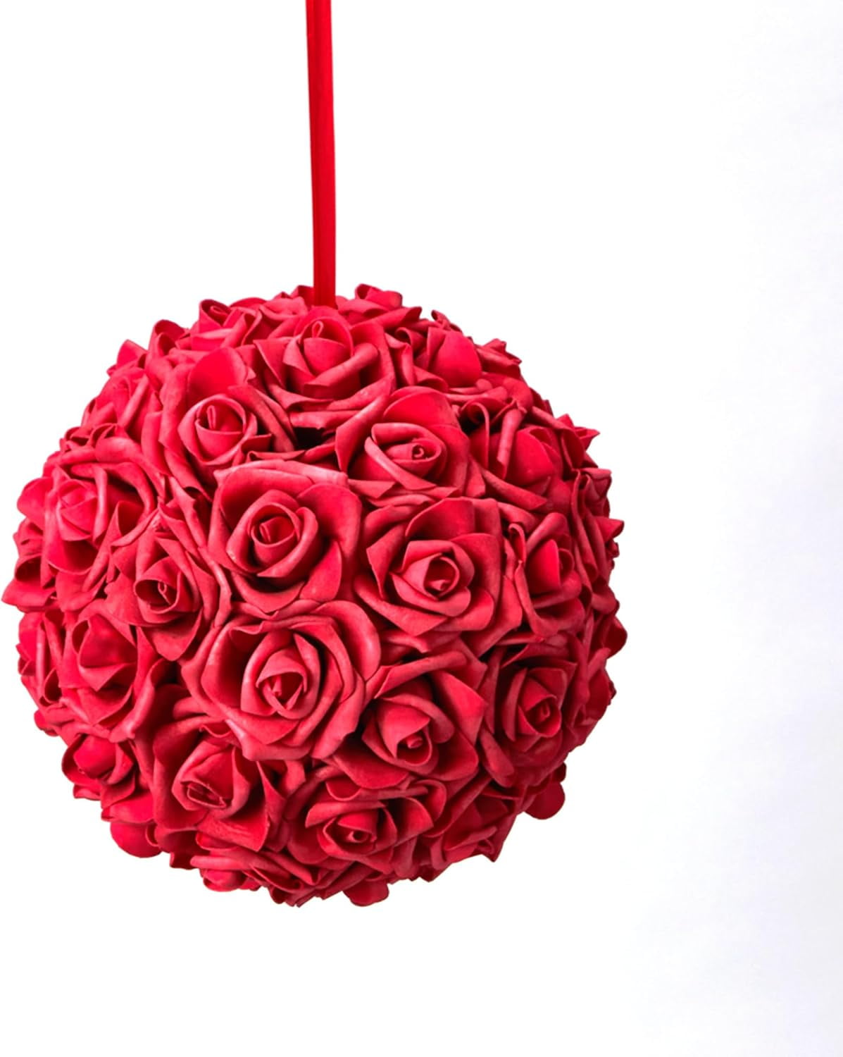 Simply Elegant 10" Round Foam Pomander Rose Kissing Ball with Satin ...
