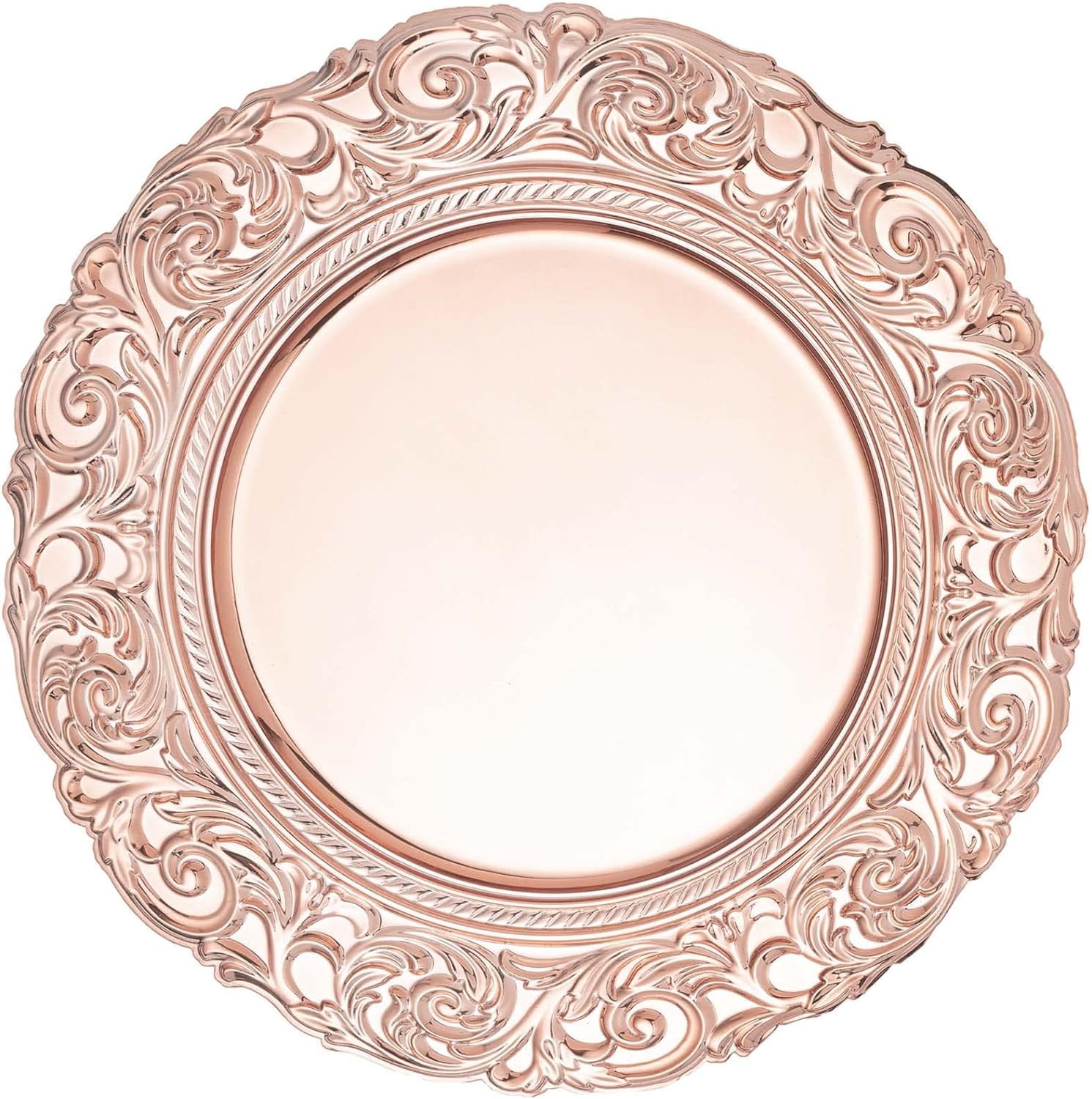 Simply Elegant Baroque with Filigree Plastic Charger Plate | Service ...