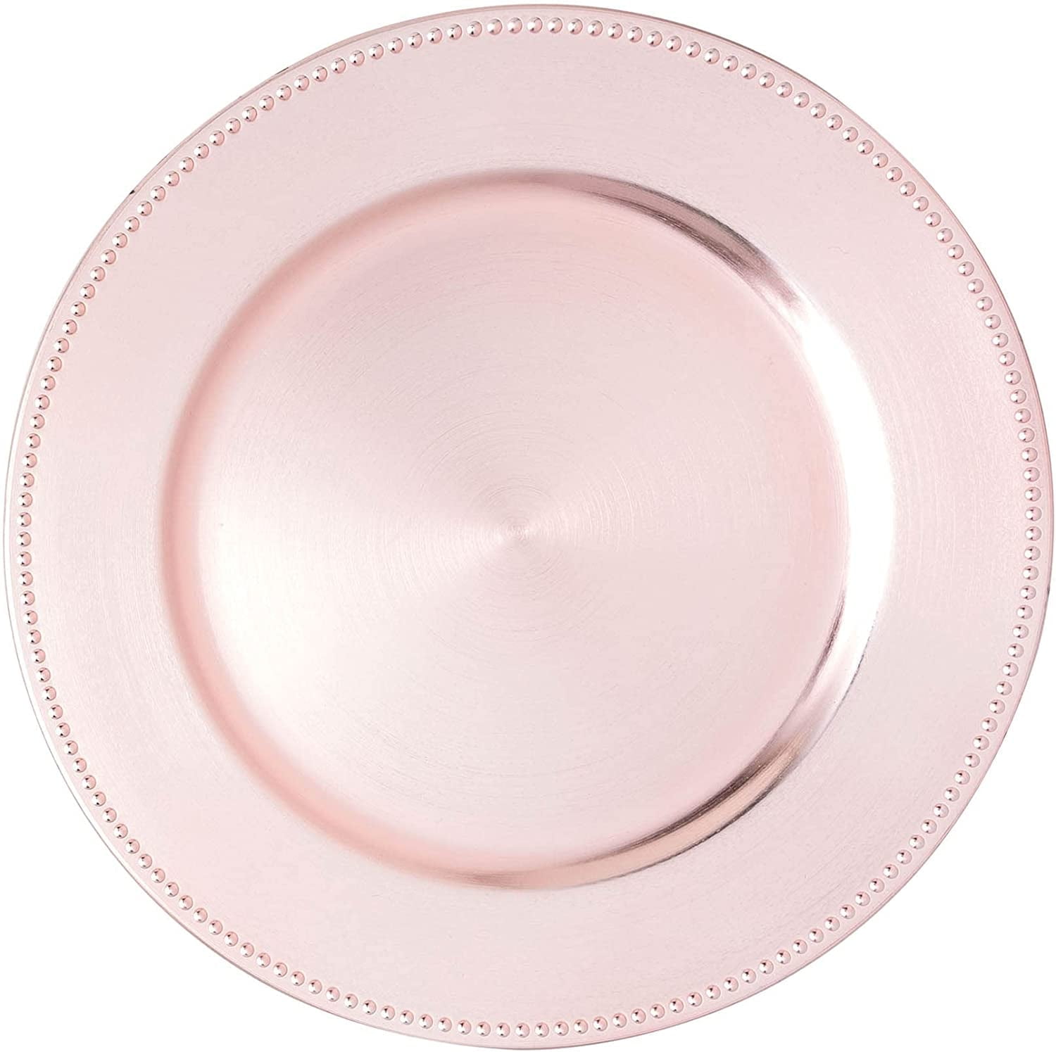 Simply Elegant Beaded Edge Plastic Charger Plate | Service Plate for ...