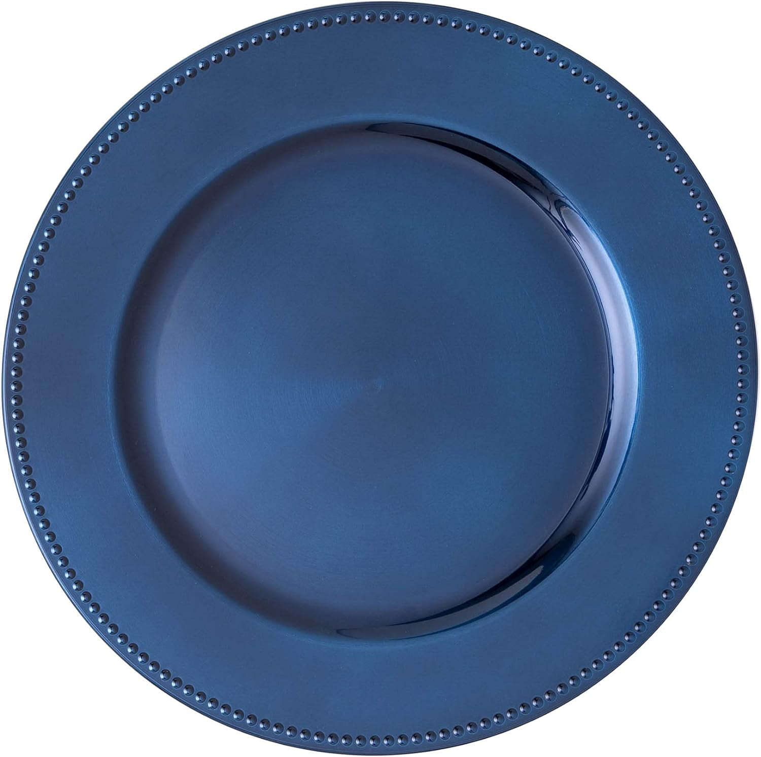 Simply Elegant Beaded Edge Plastic Charger Plate | Service Plate for ...
