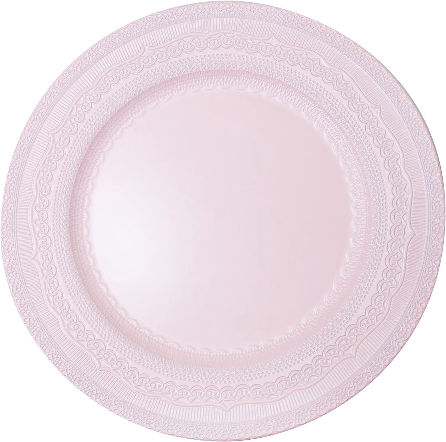 Simply Elegant Eyelet Plastic Charger Plate | Service Plate for Parties ...
