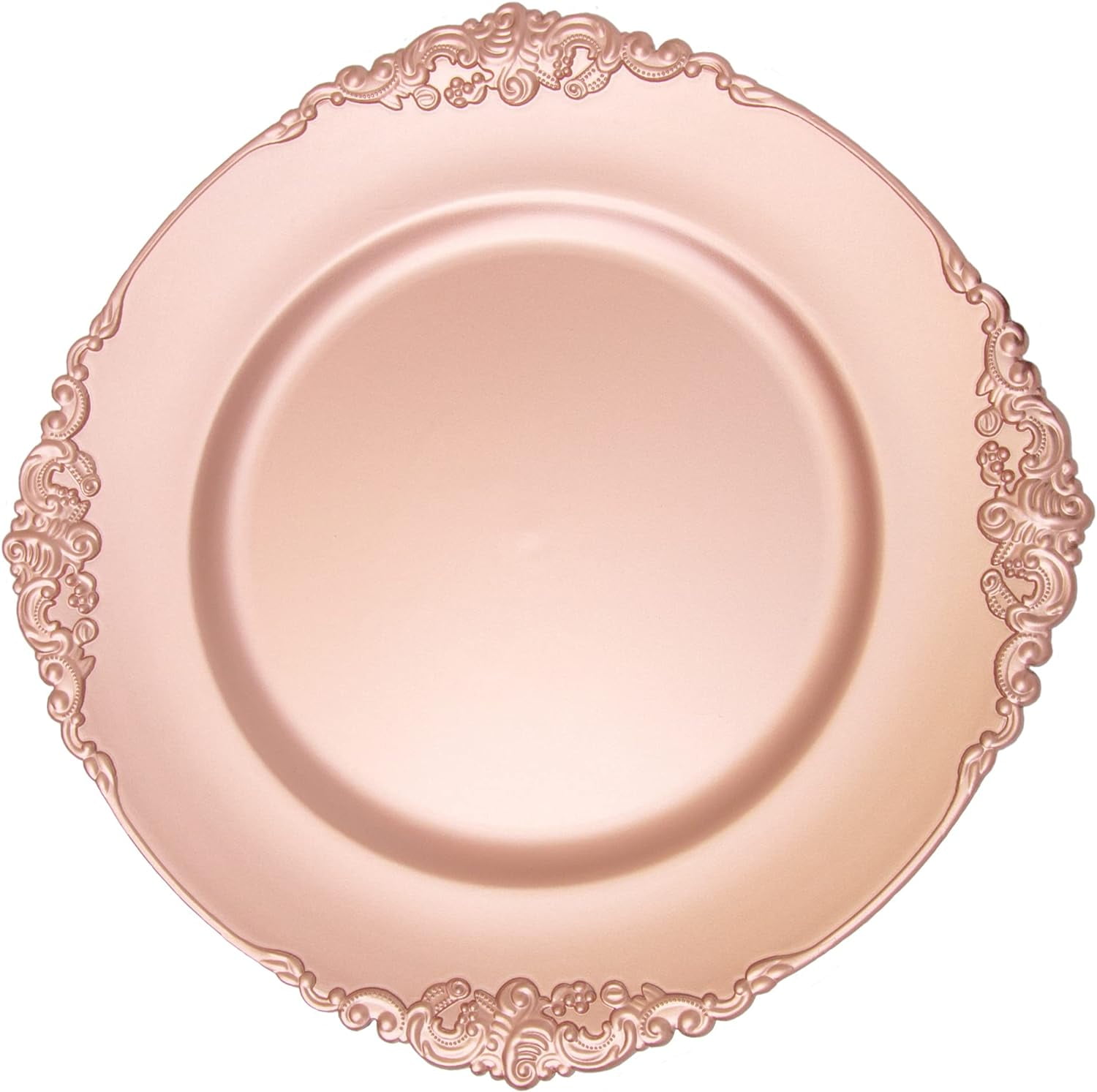 Simply Elegant Filigree Edge Plastic Charger Plate | Service Plate for ...
