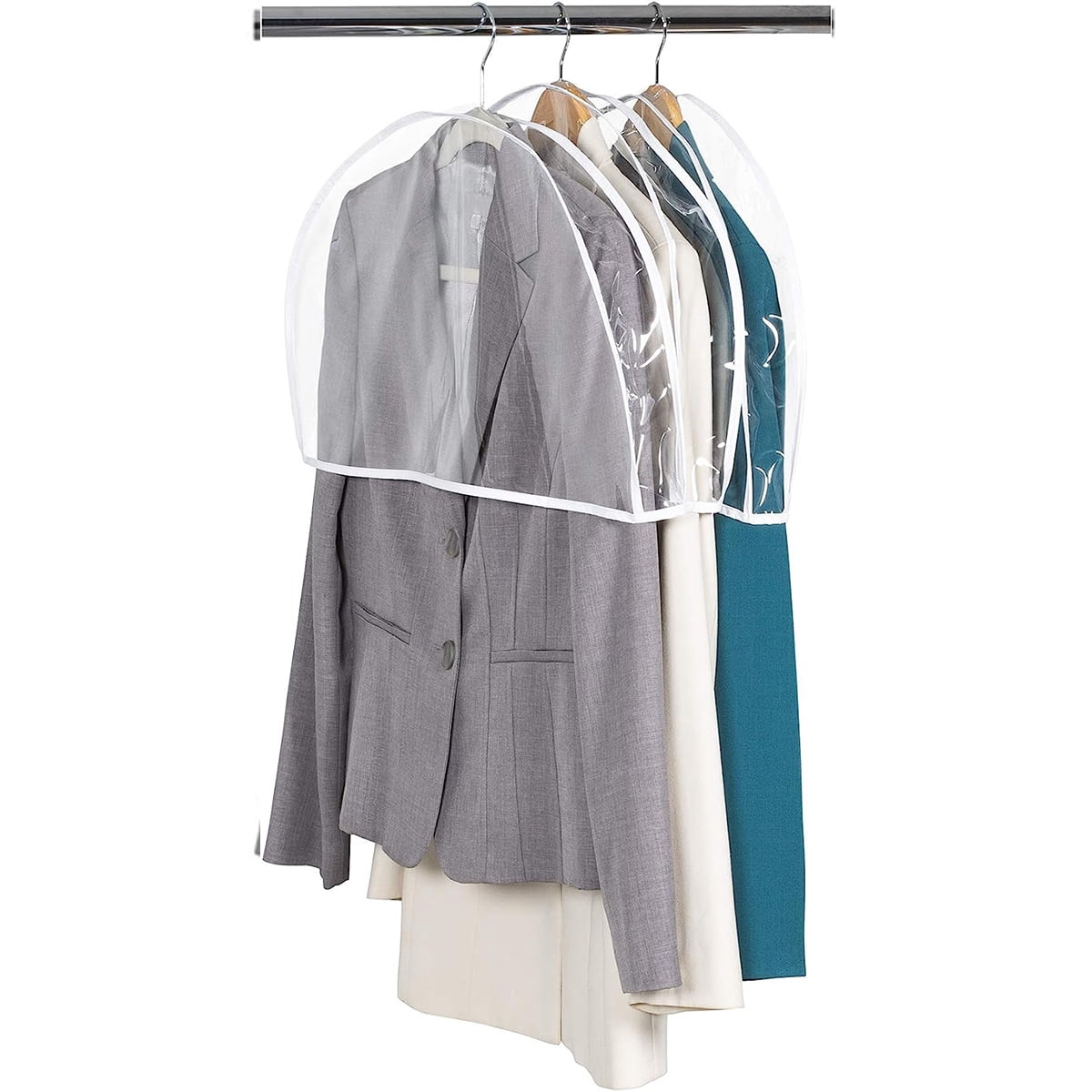 Simply Essential (3 Pack) Shoulder Covers, Fits 3 Garments Each - Dust ...