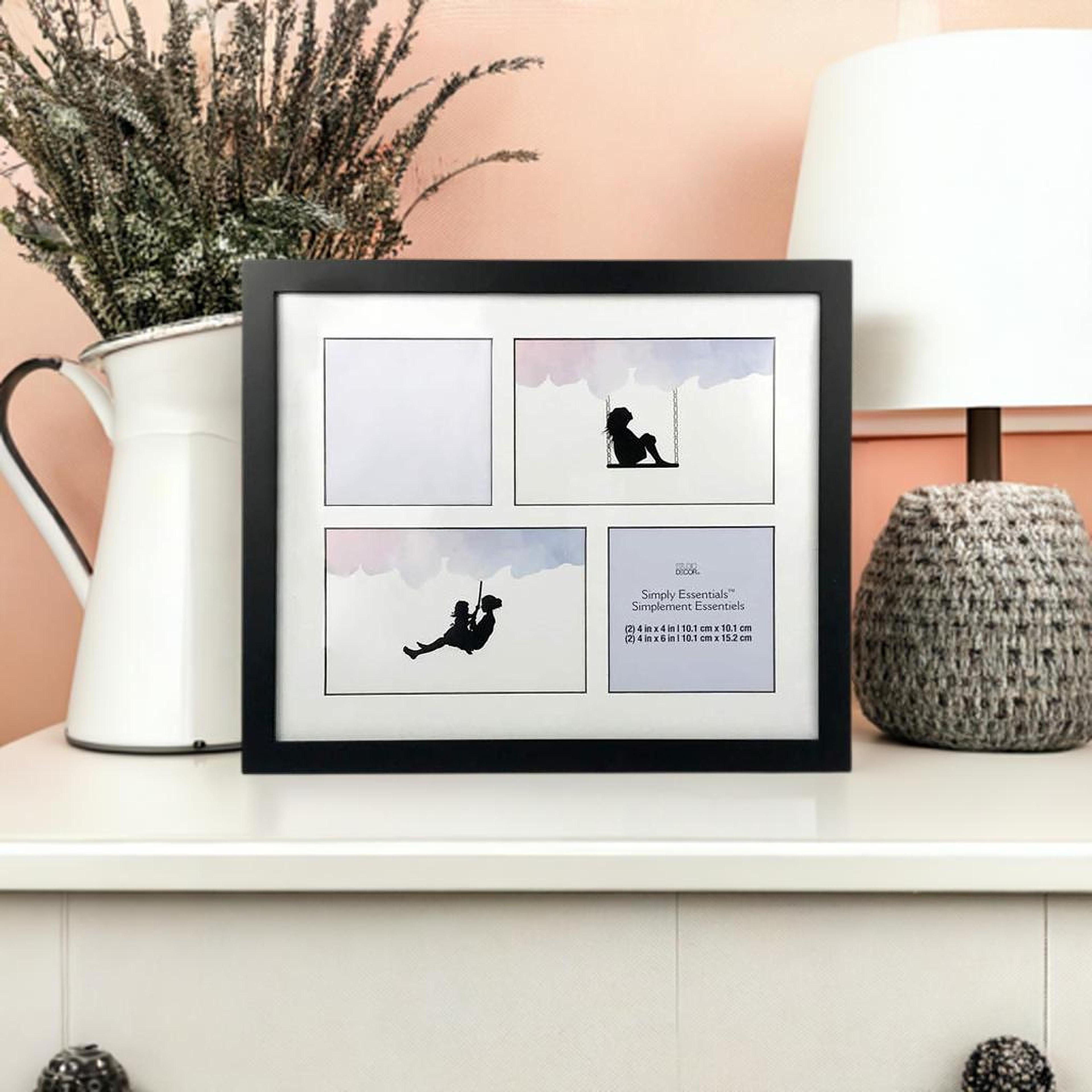Simply Essentials™ 4 Opening Black Collage Frame by Studio Décor ...