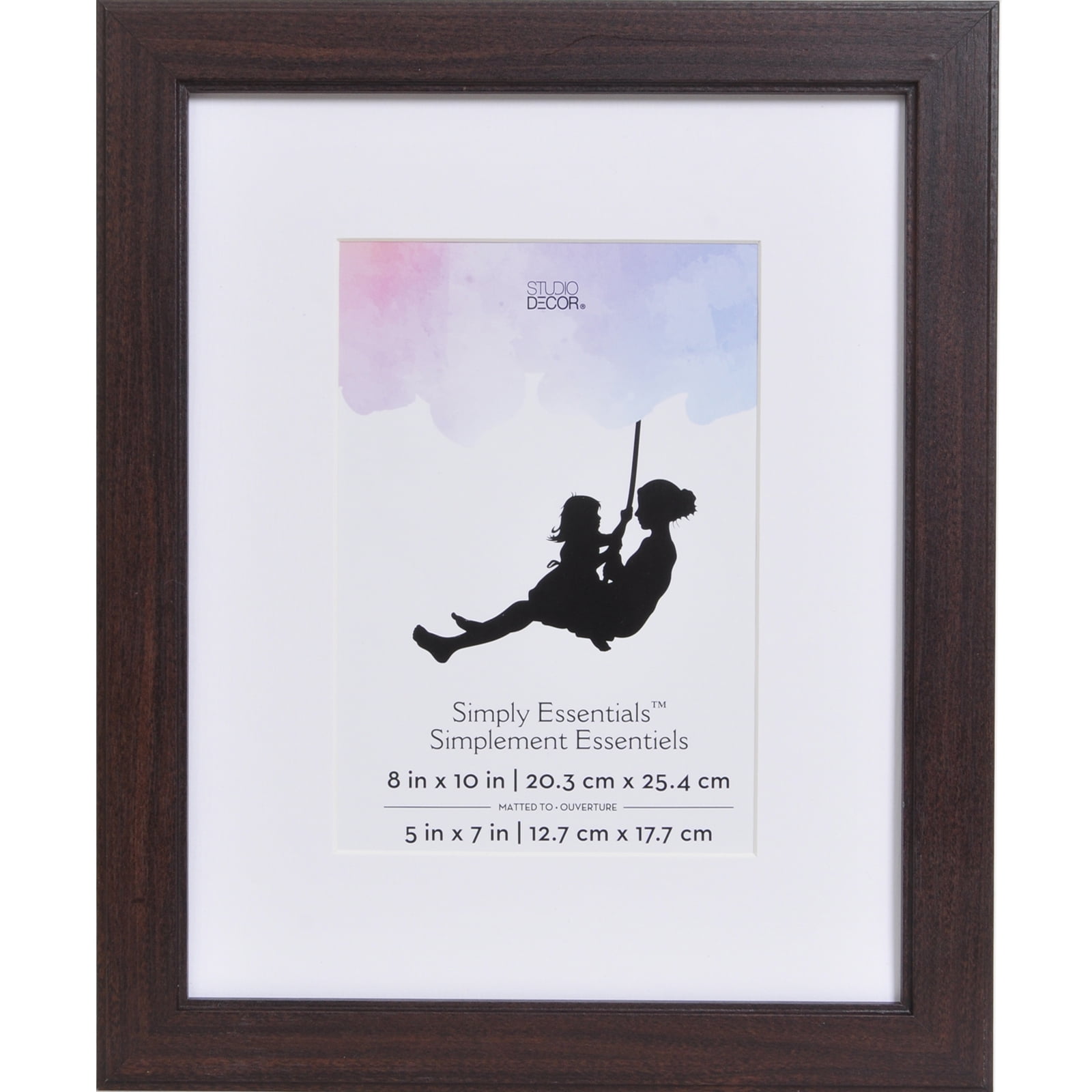 Simply Essentials 5" x 7" Espresso Classic Molding Frame with Mat by ...