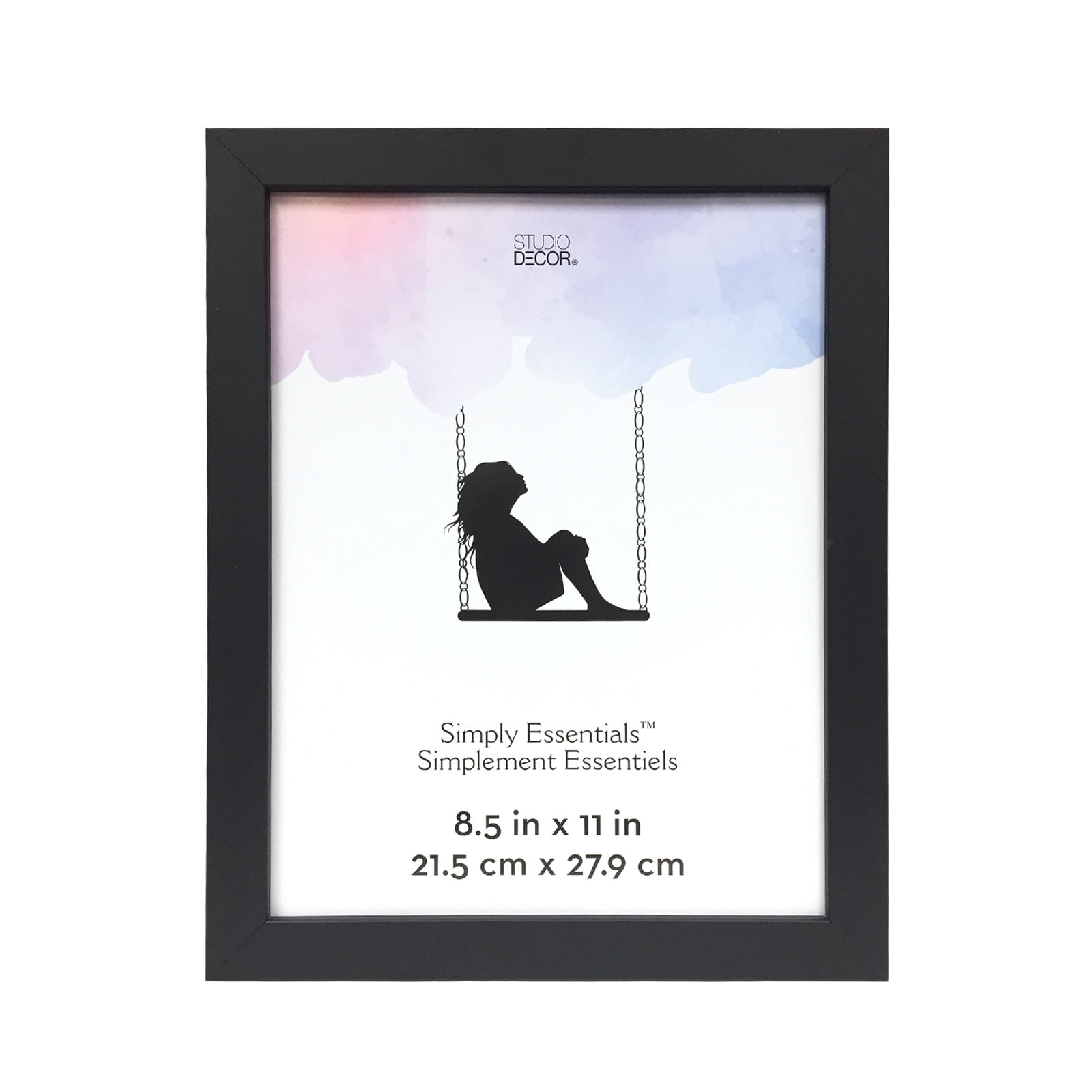 Simply Essentials 8.5" x 11" Black Flat Top Frame by Studio Decor ...