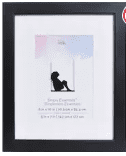 Simply Essentials™ Black Flat Frame with Mat by Studio Décor® - Walmart.com