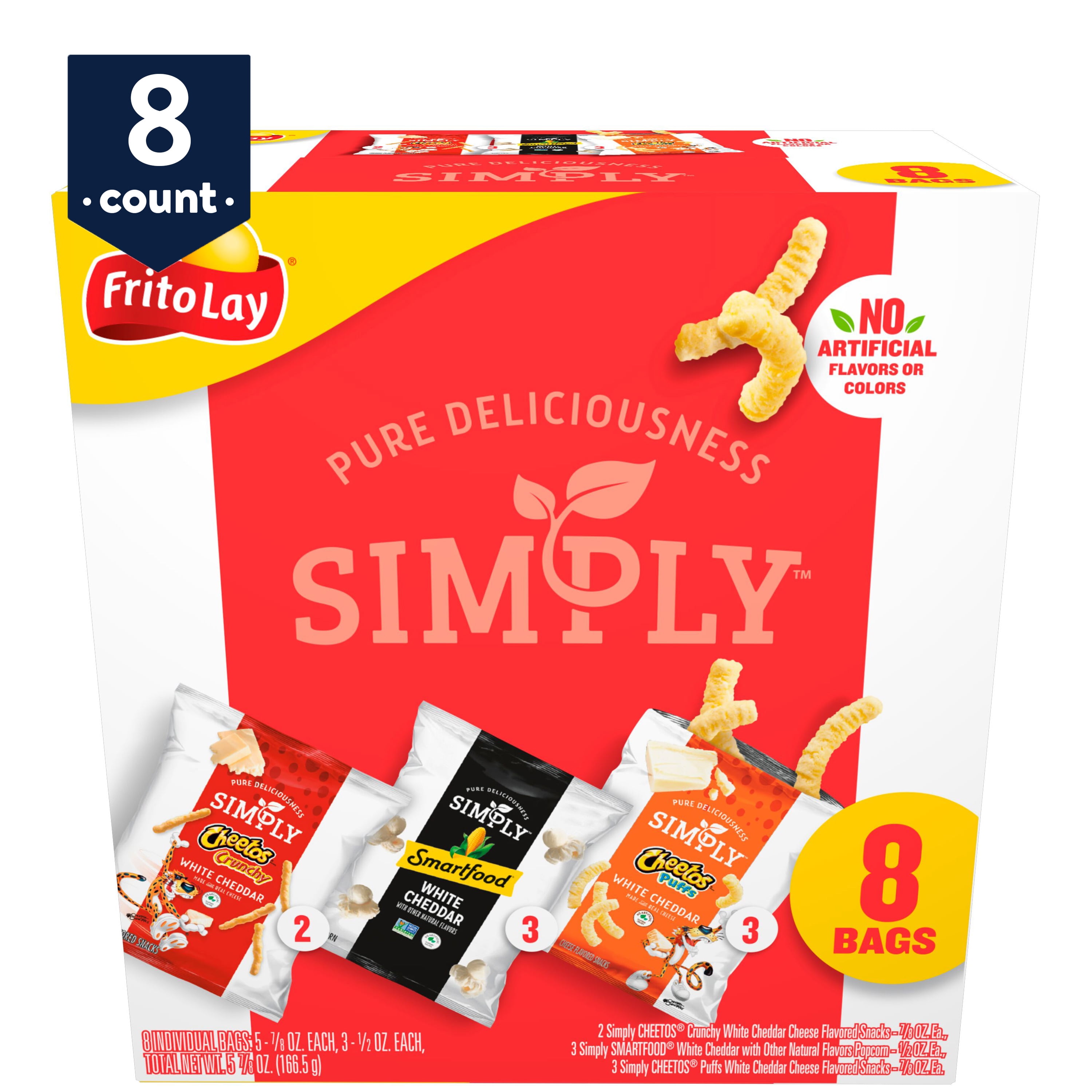 Simply Frito-Lay Variety Pack Snack Chips, 8 Count Multipack - Walmart.com
