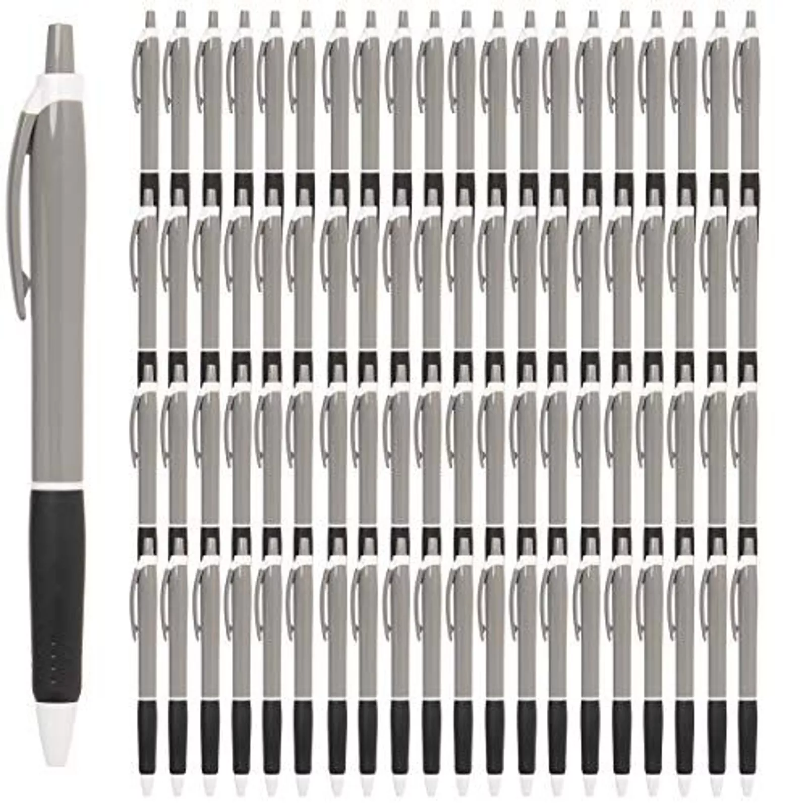 Simply Genius 100 pack of Office Pens (Gray/Black, 100pcs) - Walmart.com