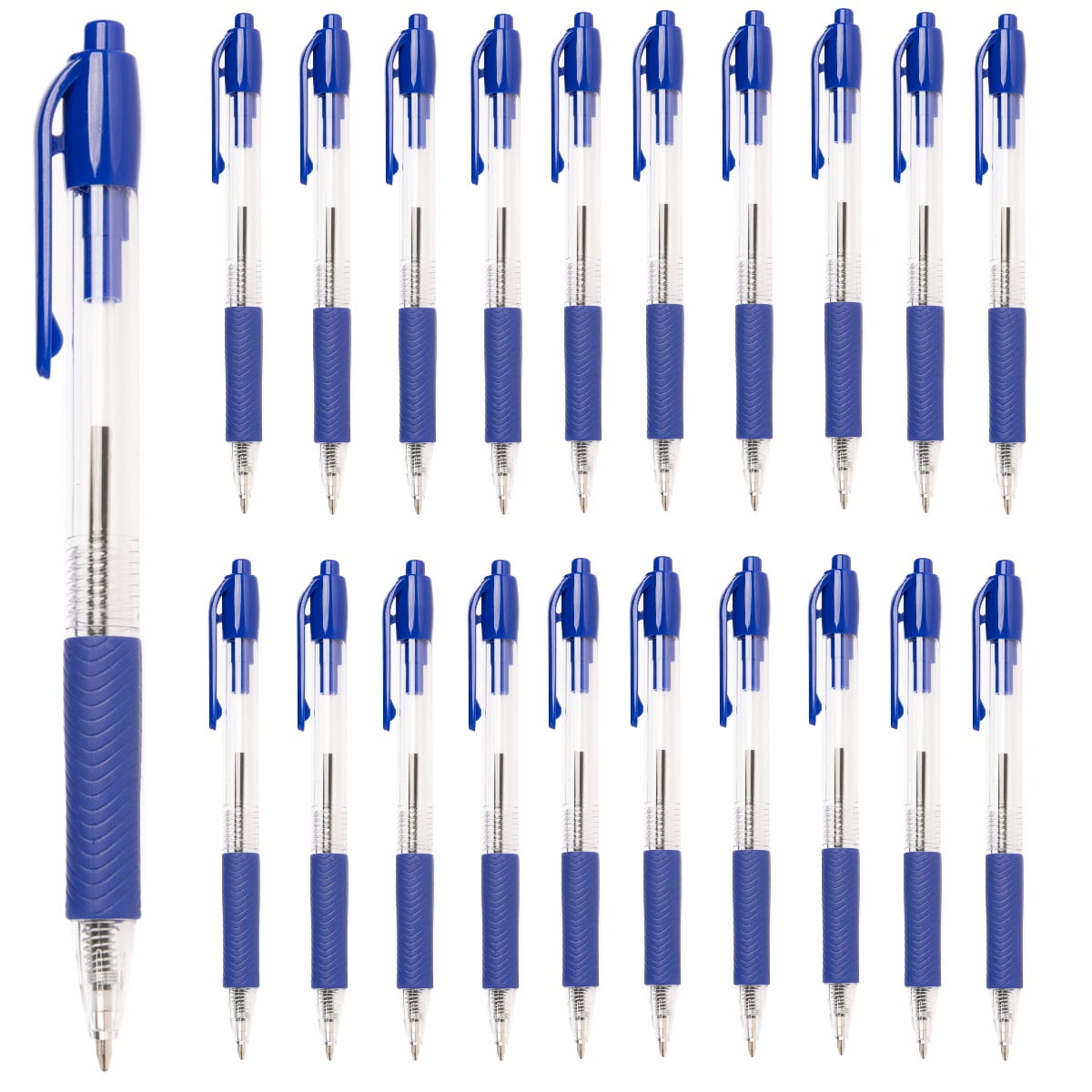 Simply Genius 20 Retractable Ballpoint Pens, Blue or Black Ink Medium ...