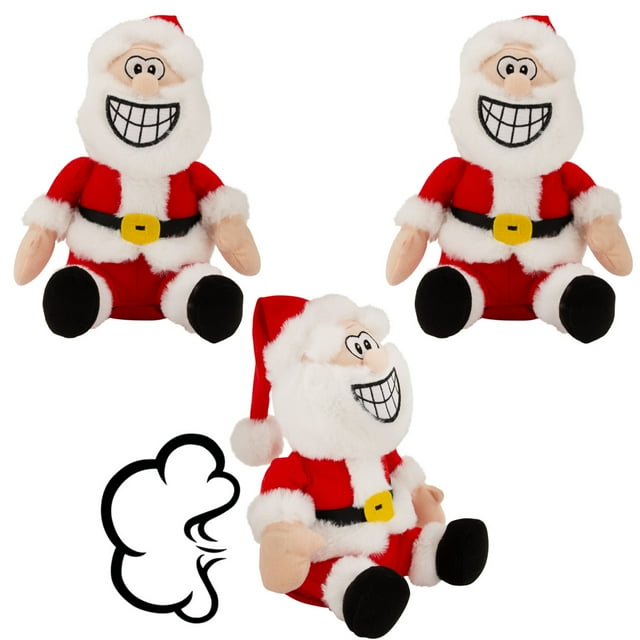 Simply Genius (3 Pack) Pull My Finger Santa Claus: Farting Talking ...