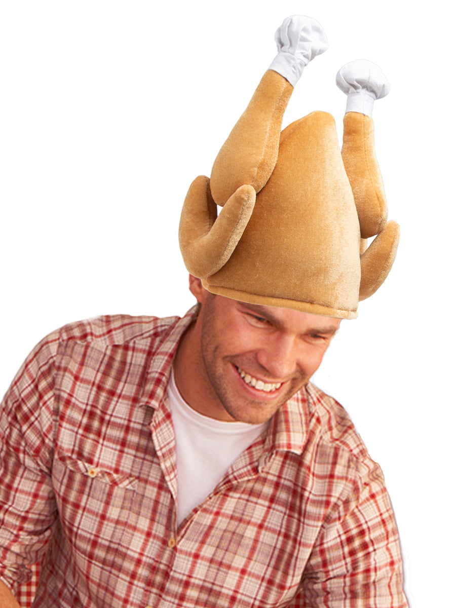 Simply Genius Plush Roasted Turkey Hats, Thanksgiving Costume Accessory ...
