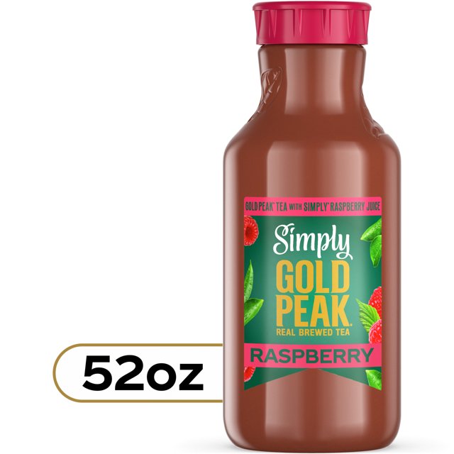 Simply Gold Peak - Tea & Raspberry Bottle, 52 fl oz - Walmart.com