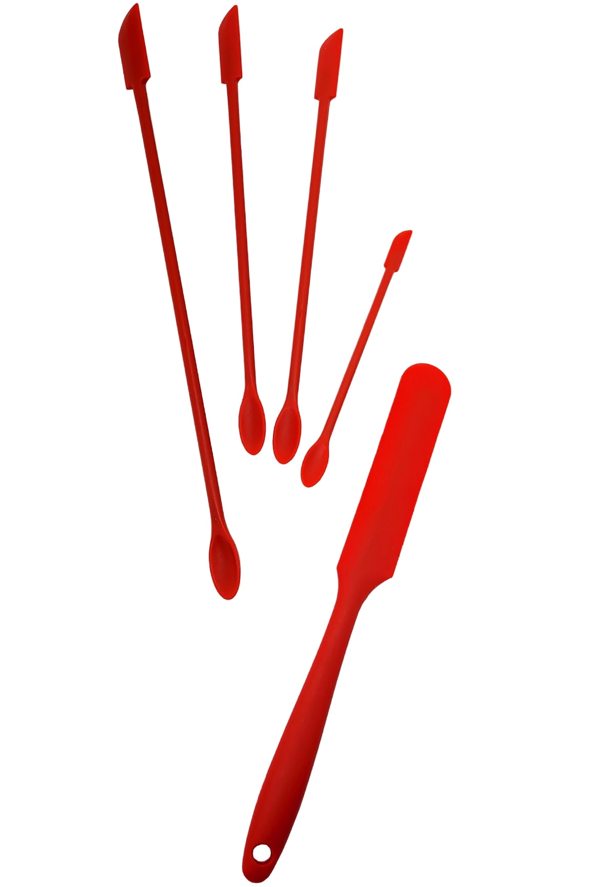 Simply Good 5 Tool Container Scraping Spatula Set - Premium Silicone ...