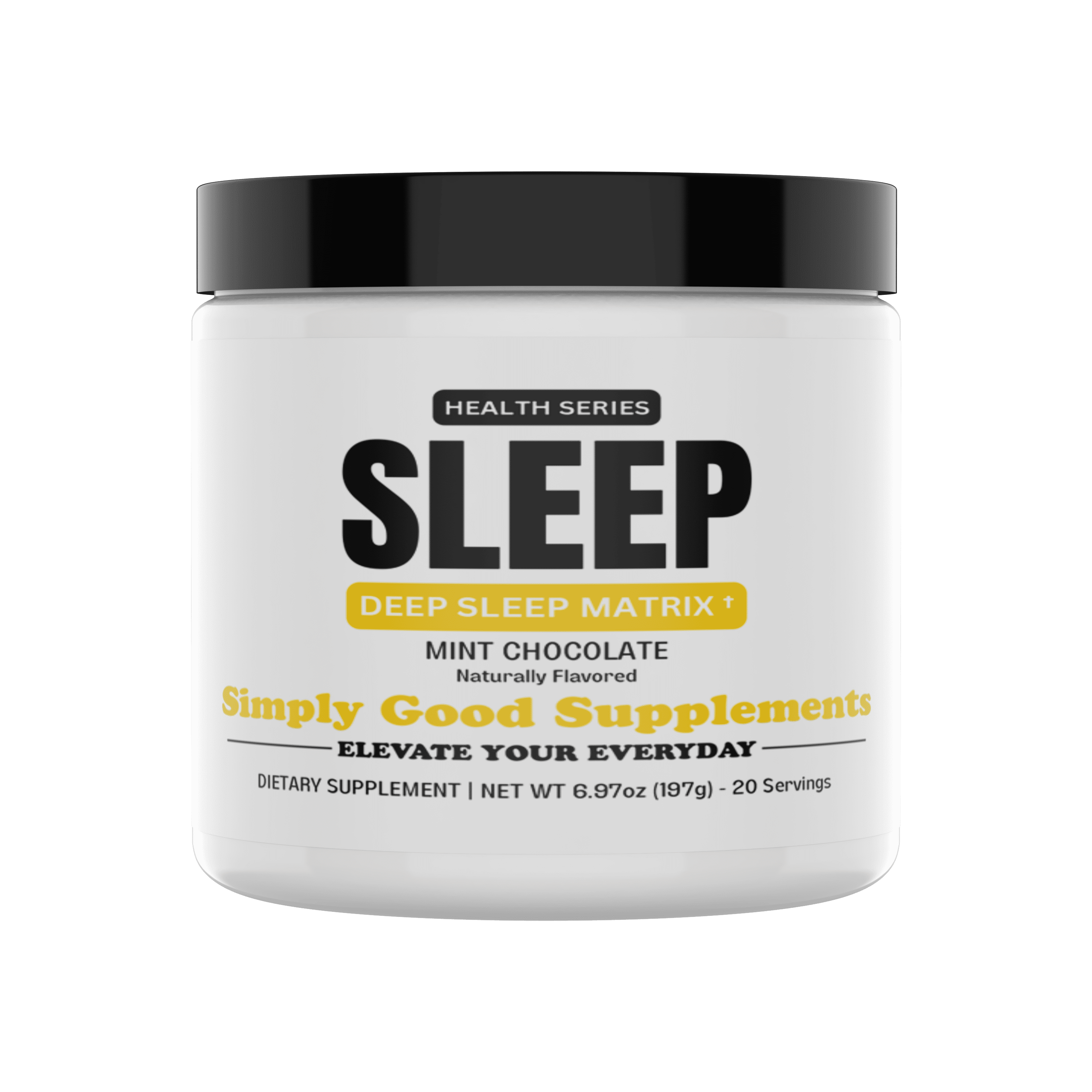 Simply Good Supplements, SLEEP Deep Sleep Formula, Mint Chocolate, All Natural, 20 Servings ...