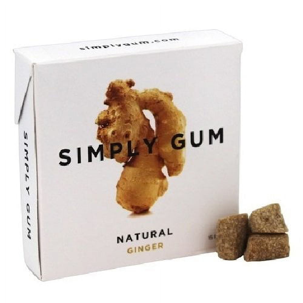 Simply Gum All Natural Gum - Ginger - Pack of 12 - 15 Count - Walmart.com