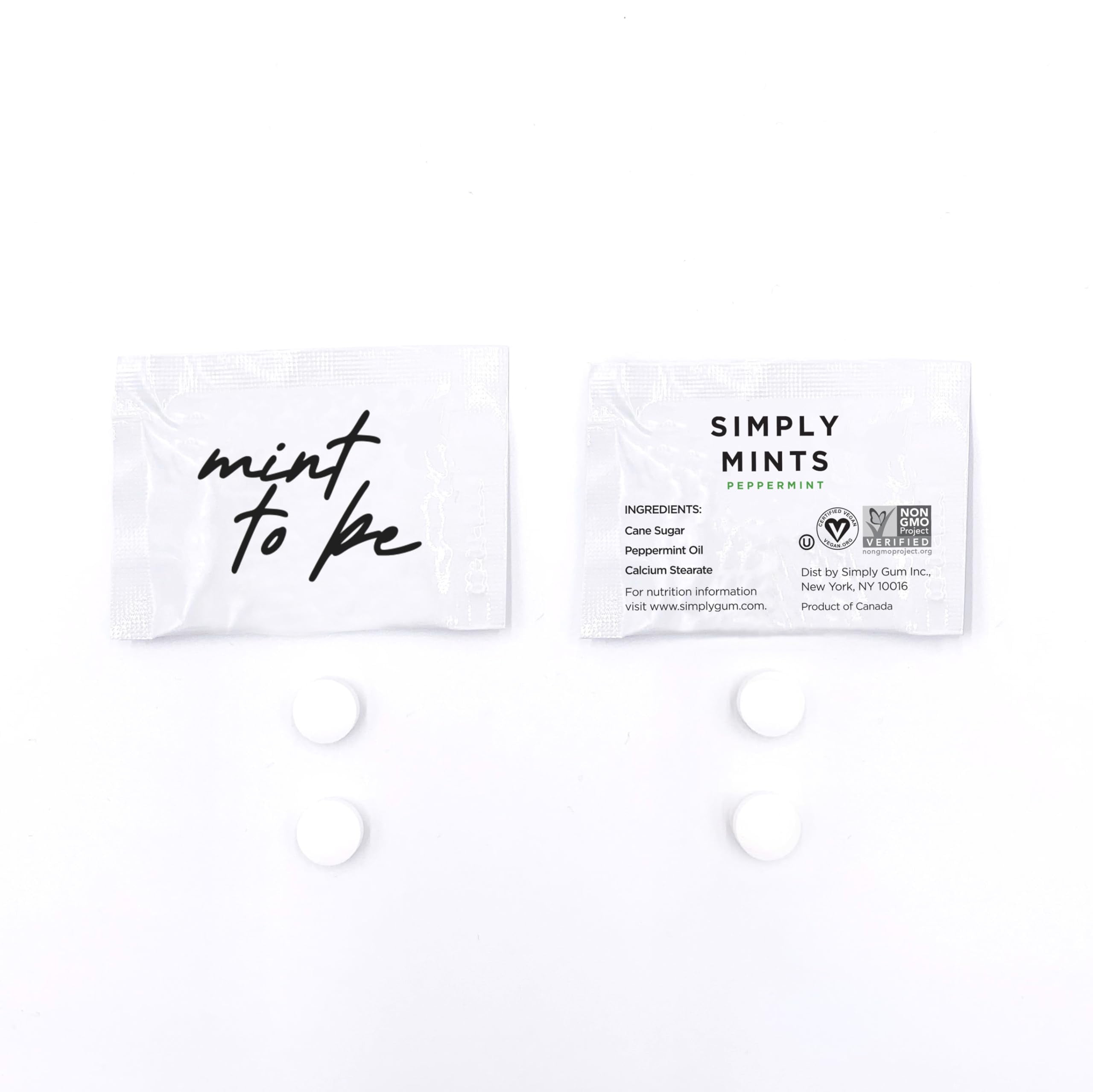 Simply Gum Individually Wrapped MZF22 Mints | "Mint to Be" | Wedding ...