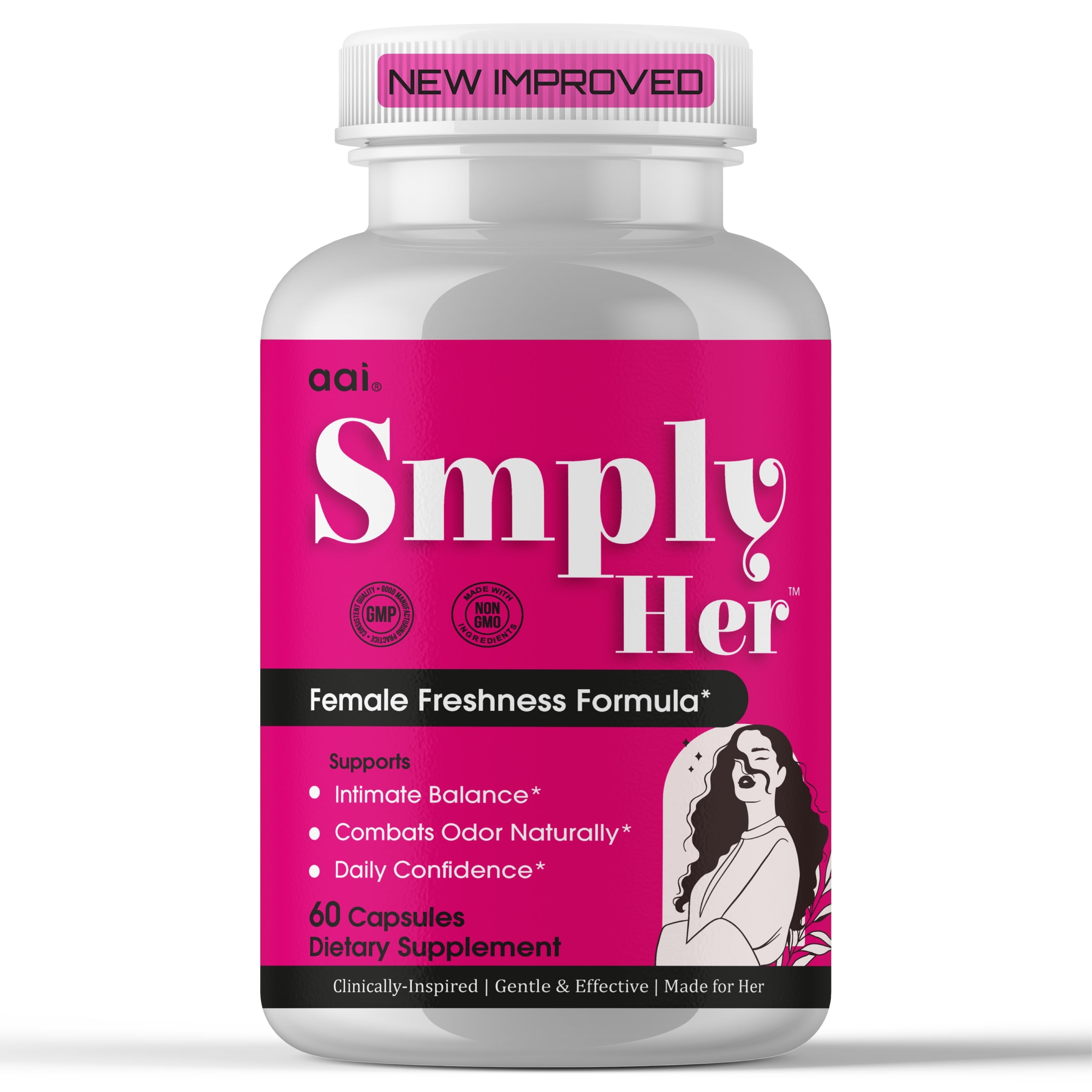 Feminine Probiotic Supplement with Cranberry | Supports Gut Health & pH ...