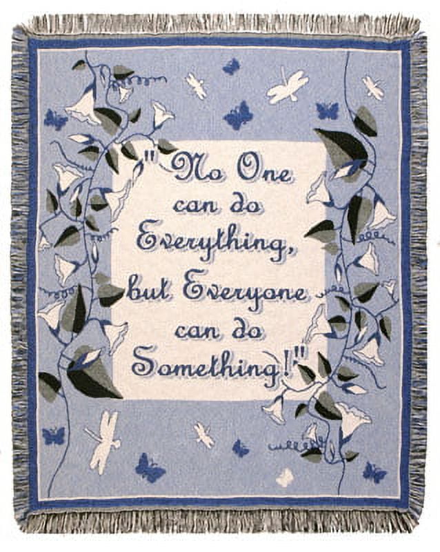 Simply Home No One Can Fringed Afghan Throw Blanket 60" x 50" - Walmart.com