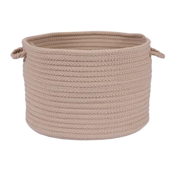 Simply Home Solid- Cuban Sand 14 in. x 10 in. Utility Basket - Cuban ...