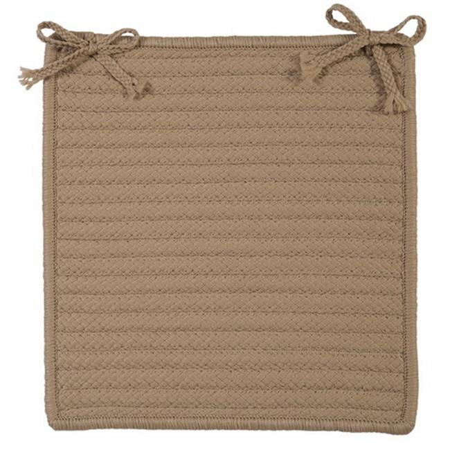 Simply Home Solid - Cuban Sand Chair Pad - single Rug - Walmart.com